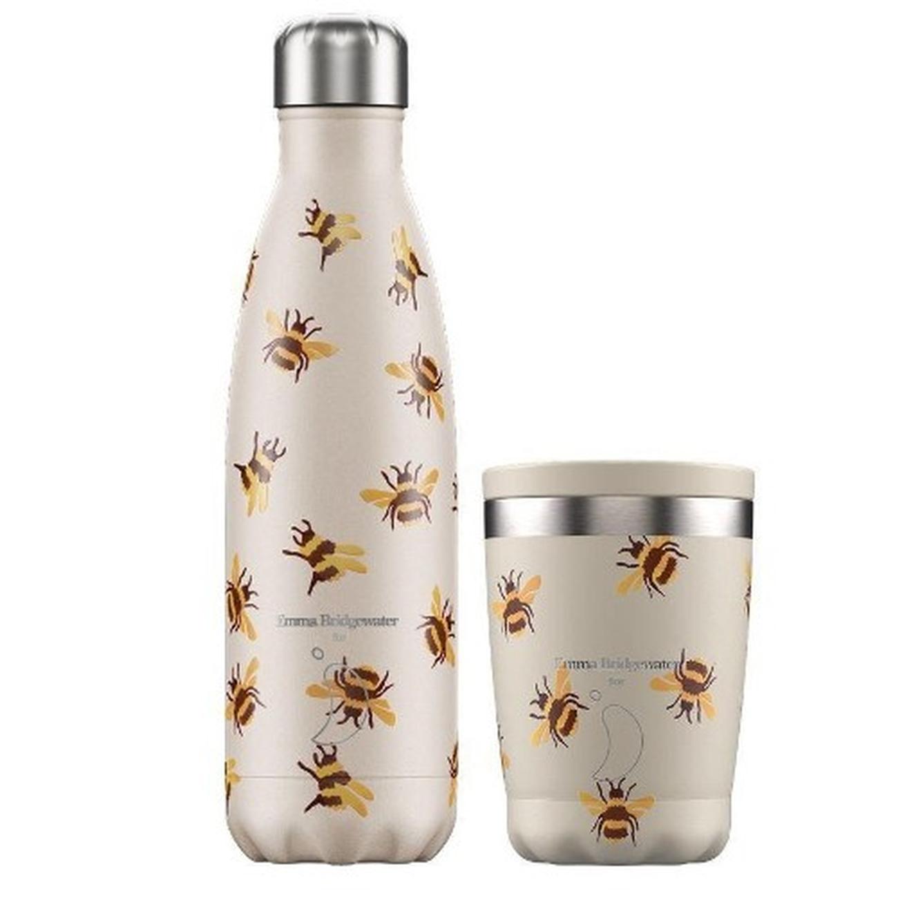 Chilly's Bottle & Coffee Cup Bundle Emma Bridgewater Bumblebees Set