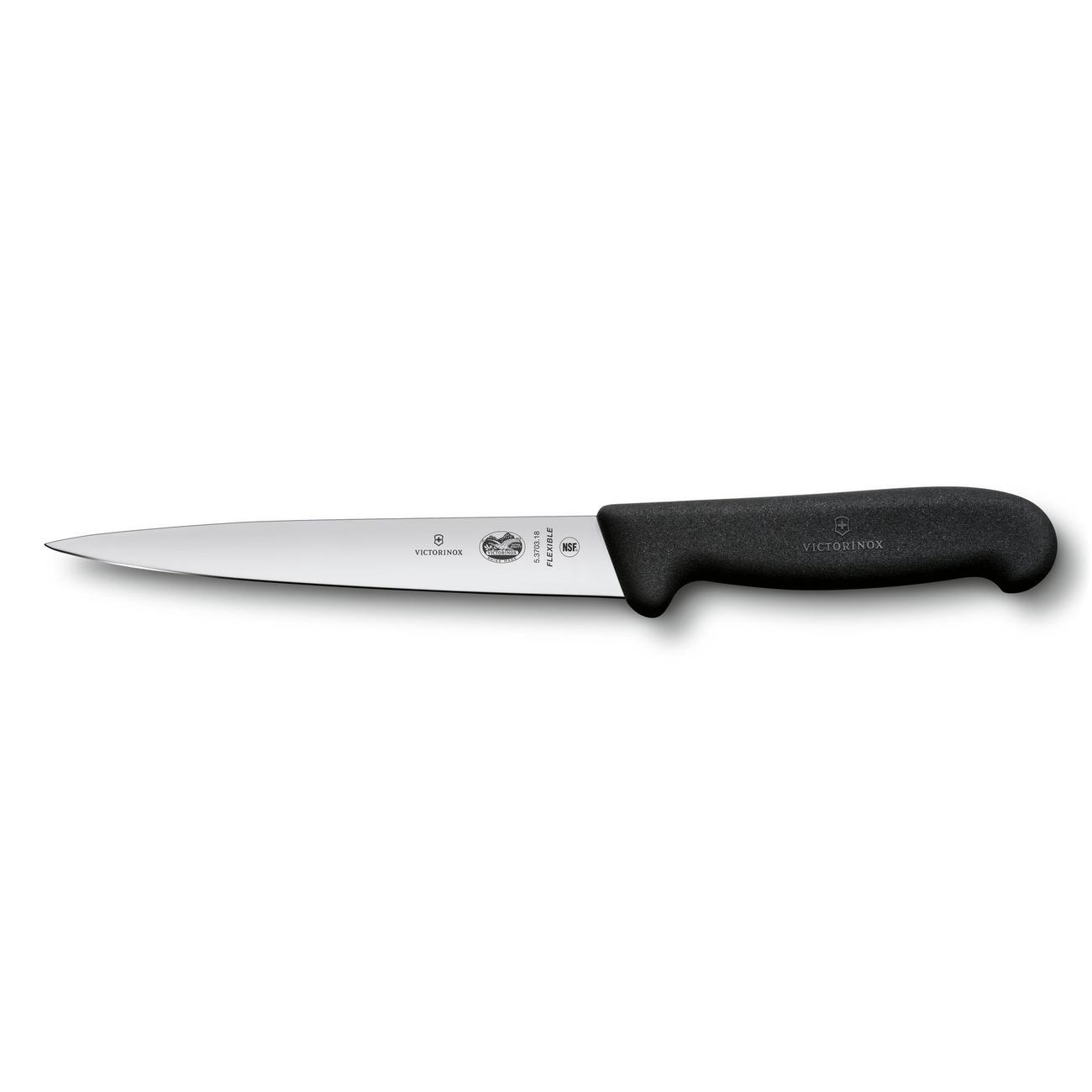 Victorinox Fibrox Filleting Knife 18cm Black