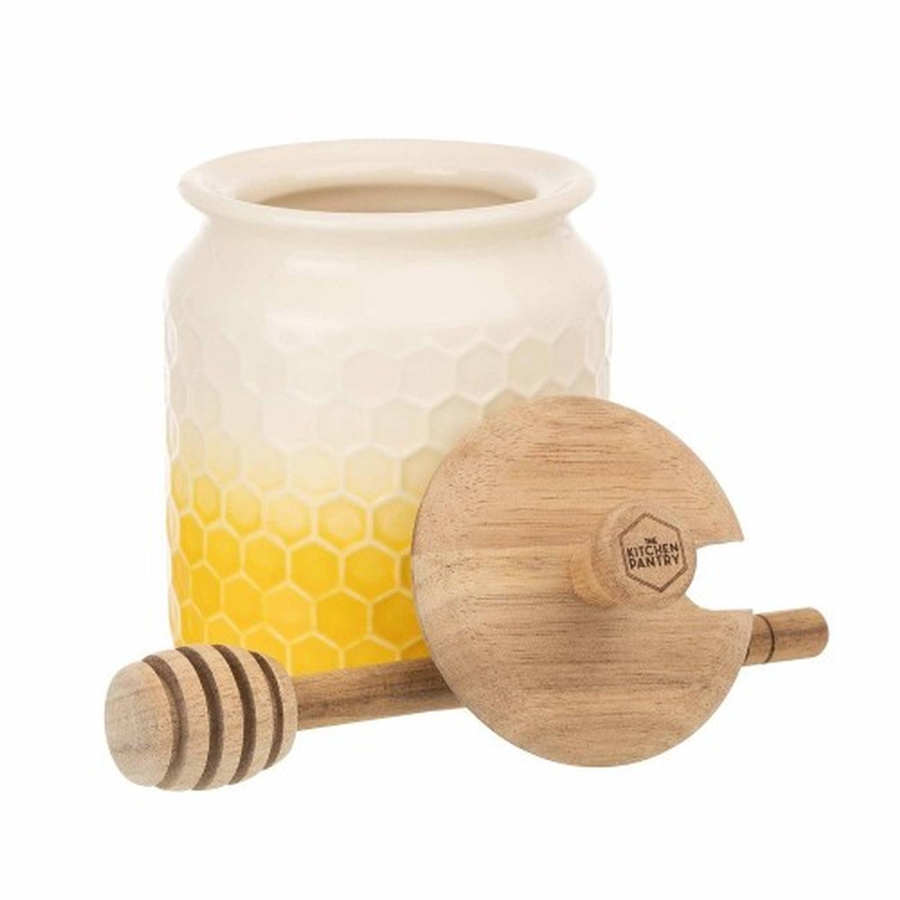 Kitchen Pantry Honeypot & Drizzler Yellow