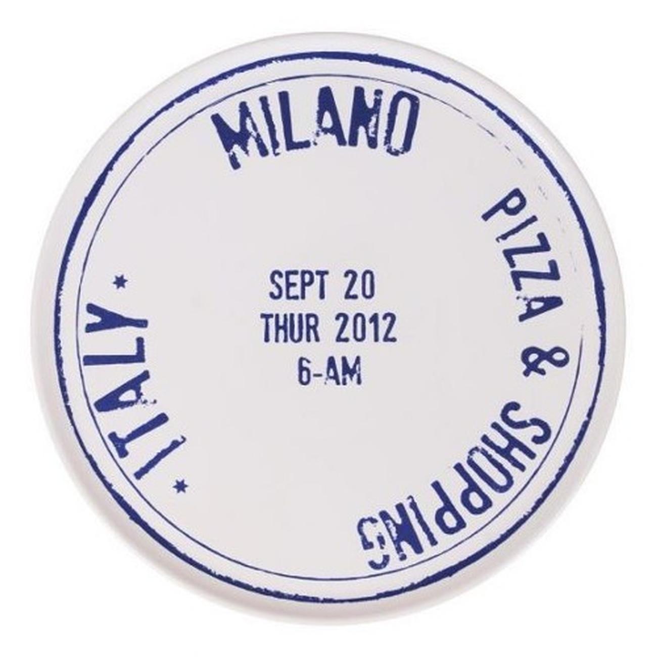 Milano Italy Pizza Plate Blue 32cm
