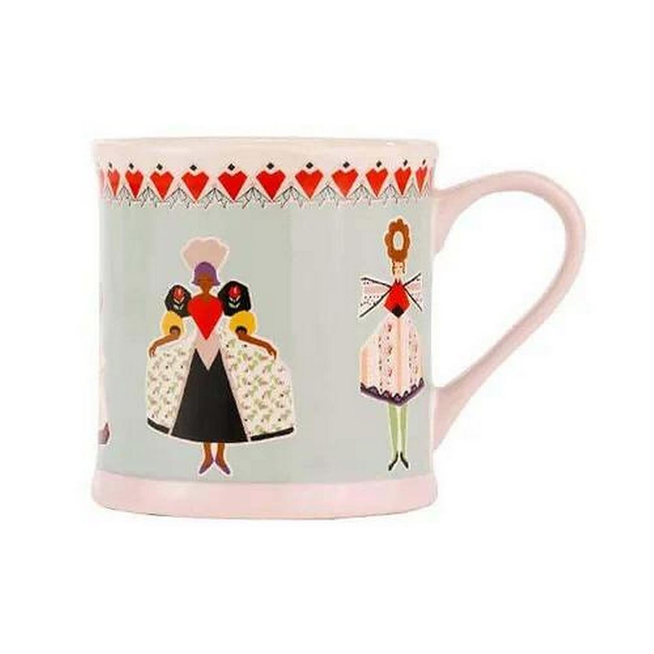 Cath Kidston Wild Flowers Wild Women Mollie Mug Green 275ml