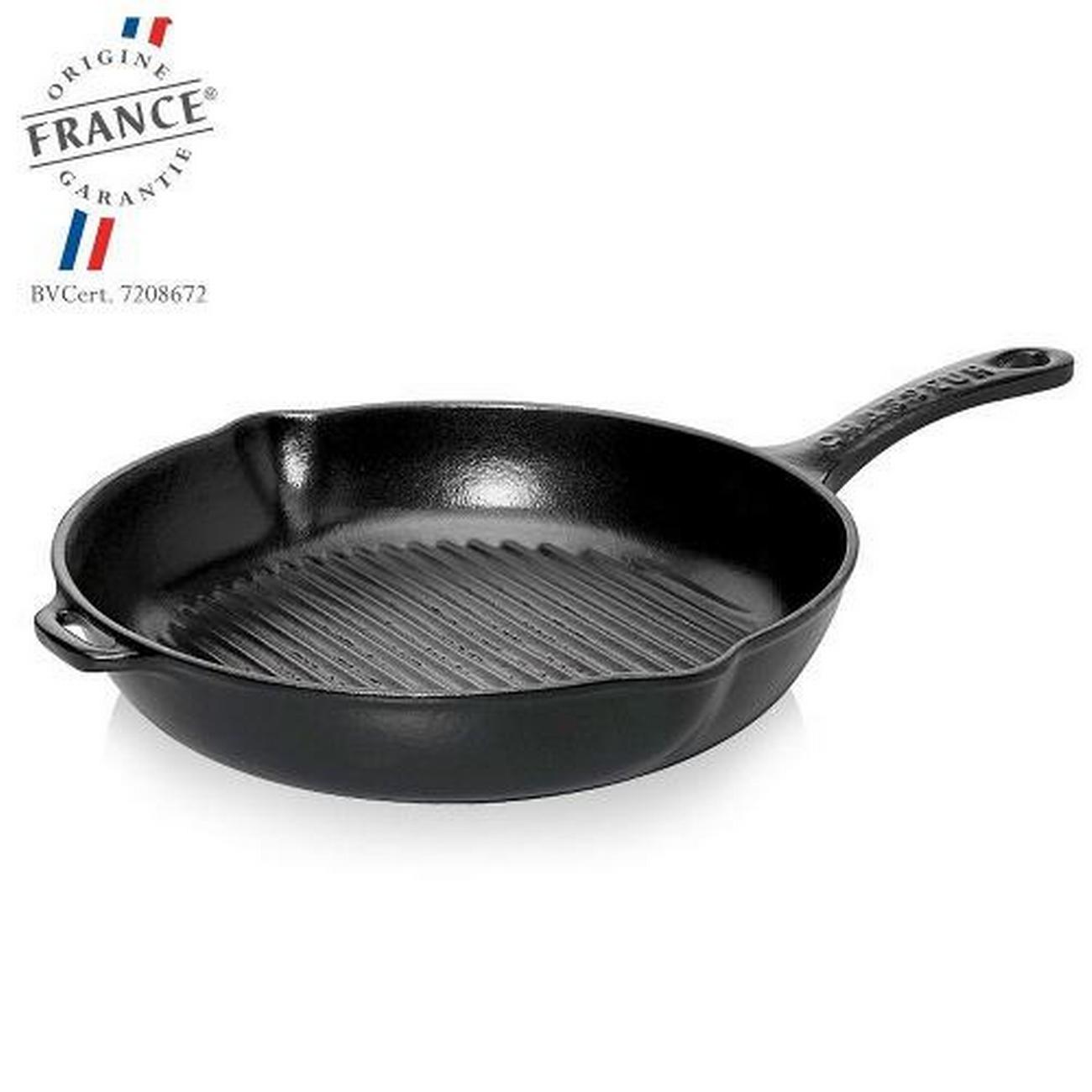 Chasseur Round Grill Pan Black 26cm