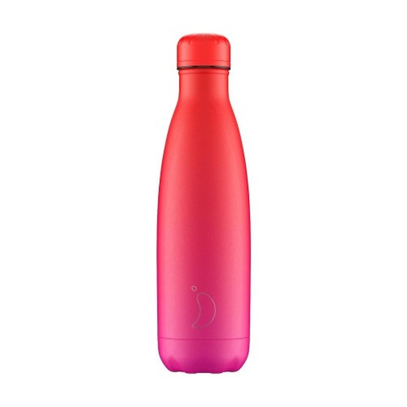 Chilly's 500ml Water Bottle Matte Hot Pink Gradient