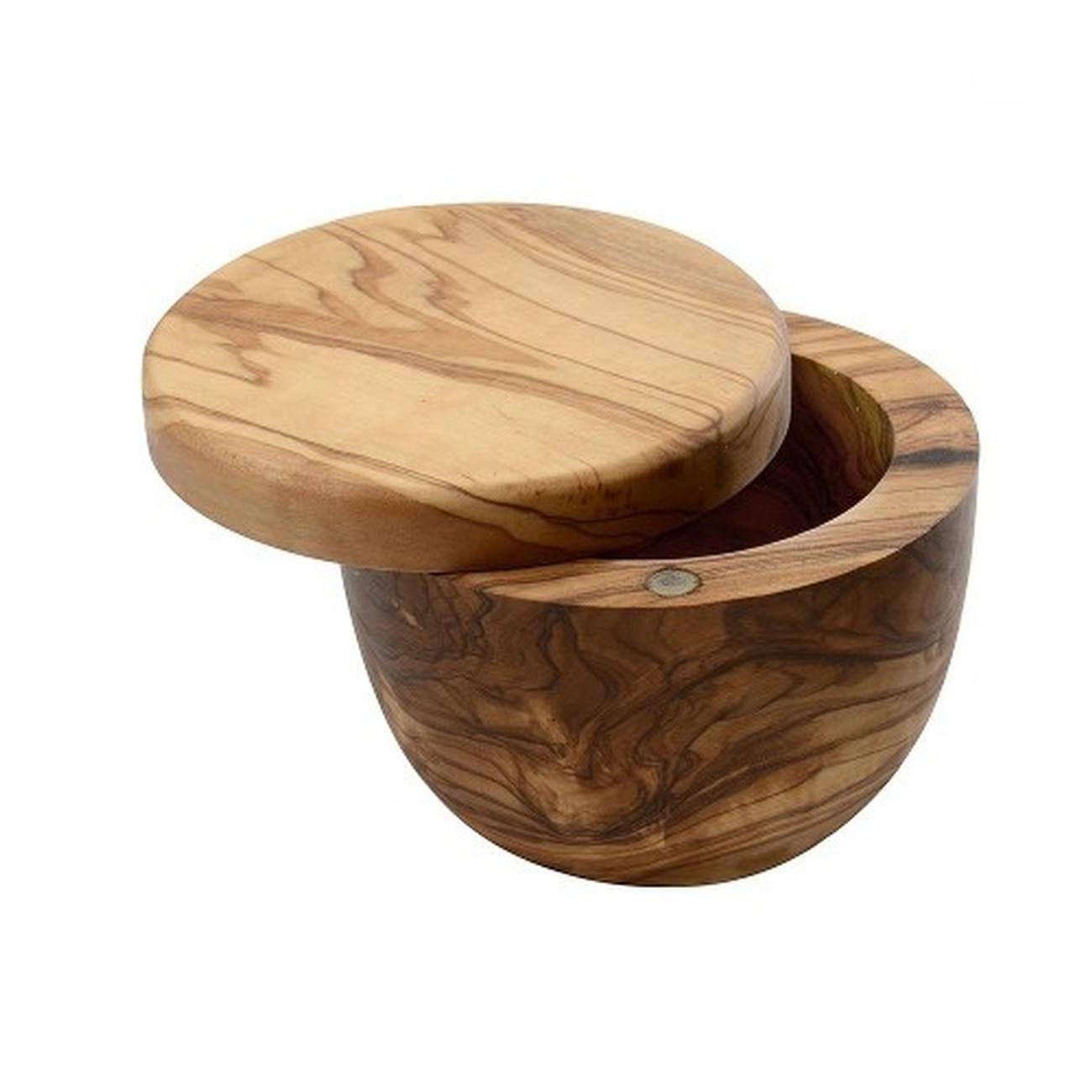 Eddingtons Olivewood Salt Pot With Magnetic Lid