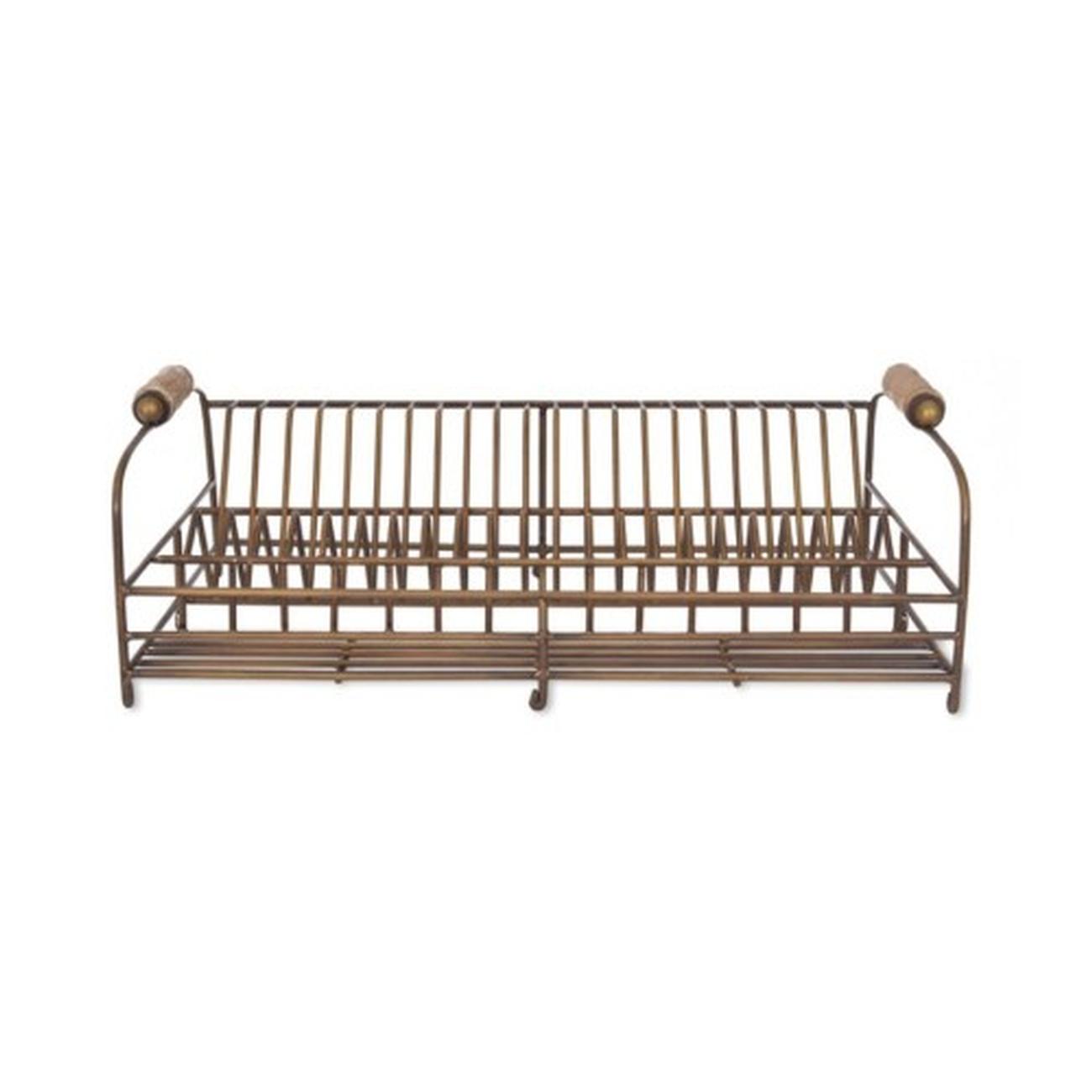 Garden Trading Brompton Dish Rack Antique Brass