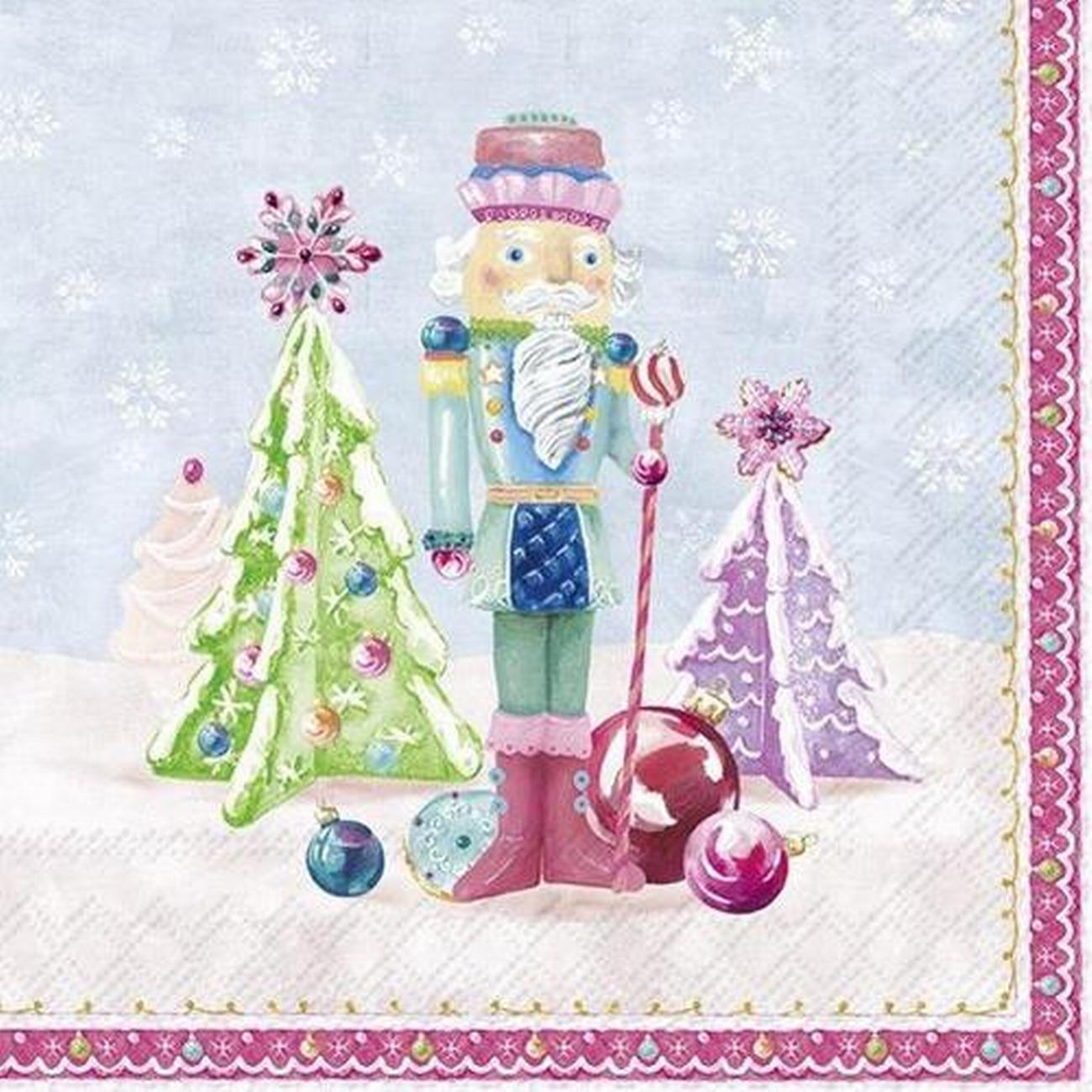 IHR Lunch Napkins Sugar World Light Blue