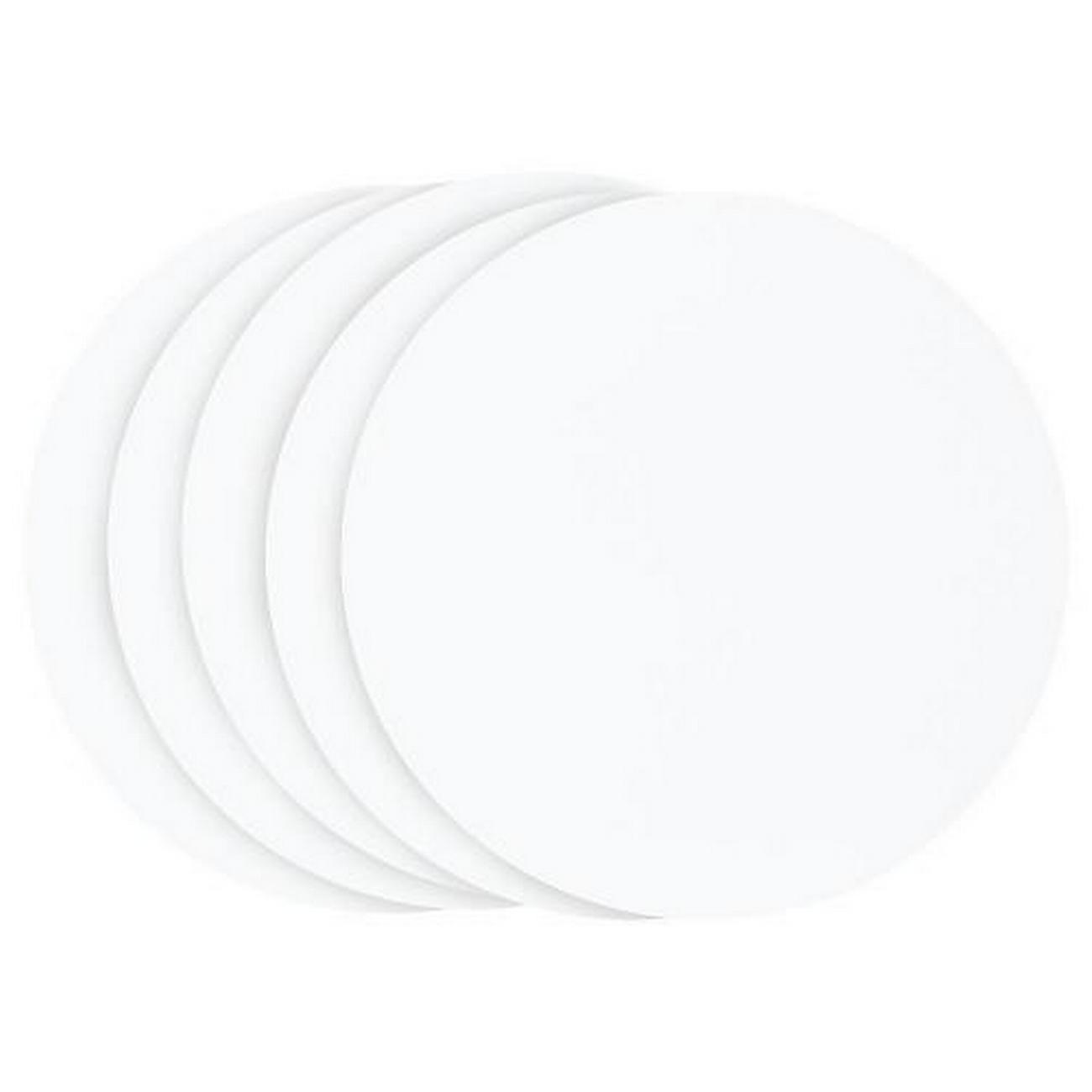 PME Pack of 5 Round Cake Cards White (8