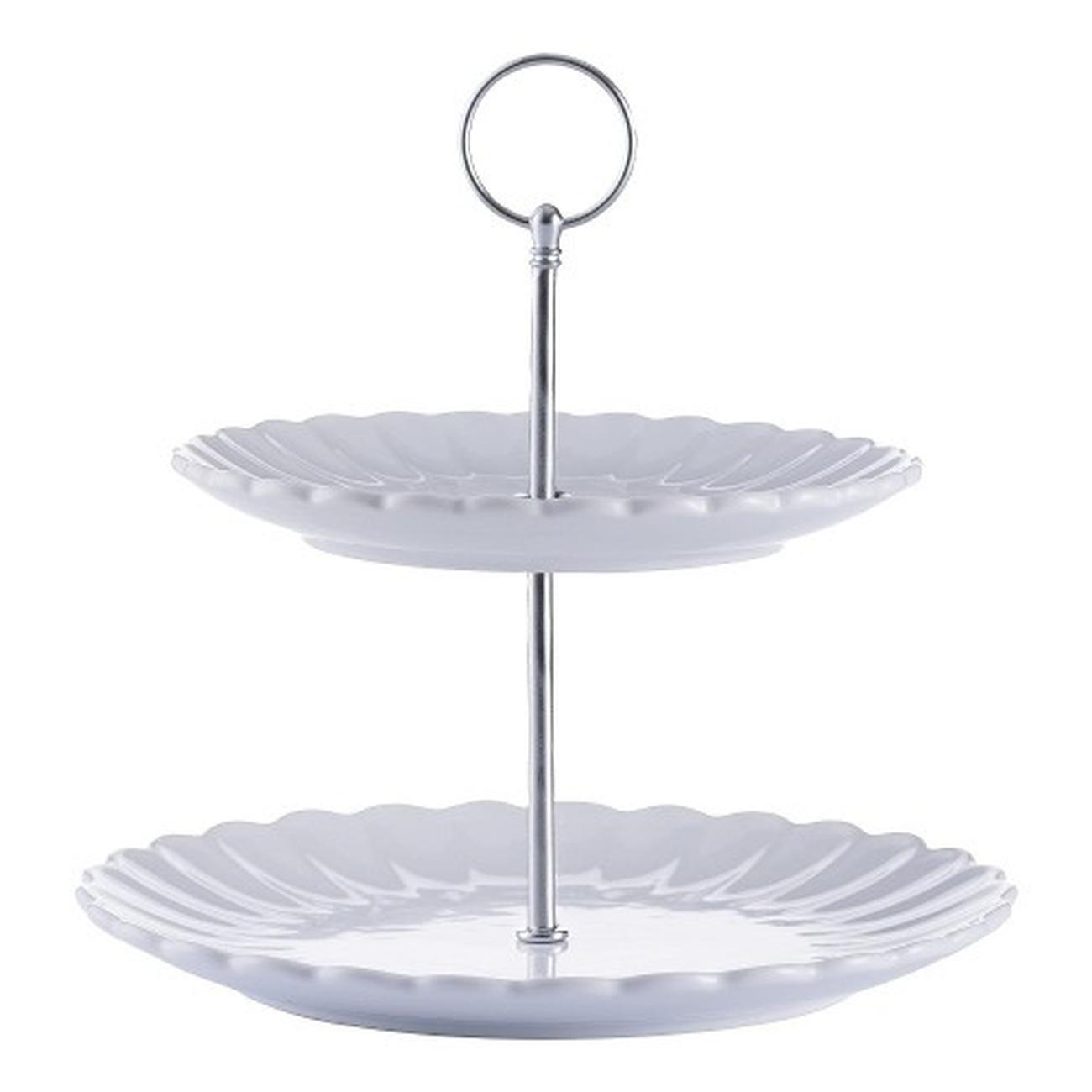 Price & Kensington Luxe 2 Tier Cake Stand White