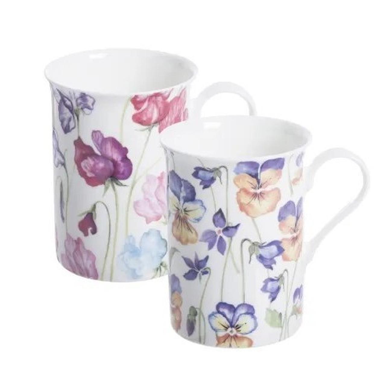Price & Kensington Viola & Sweetpea Fine China Mug
