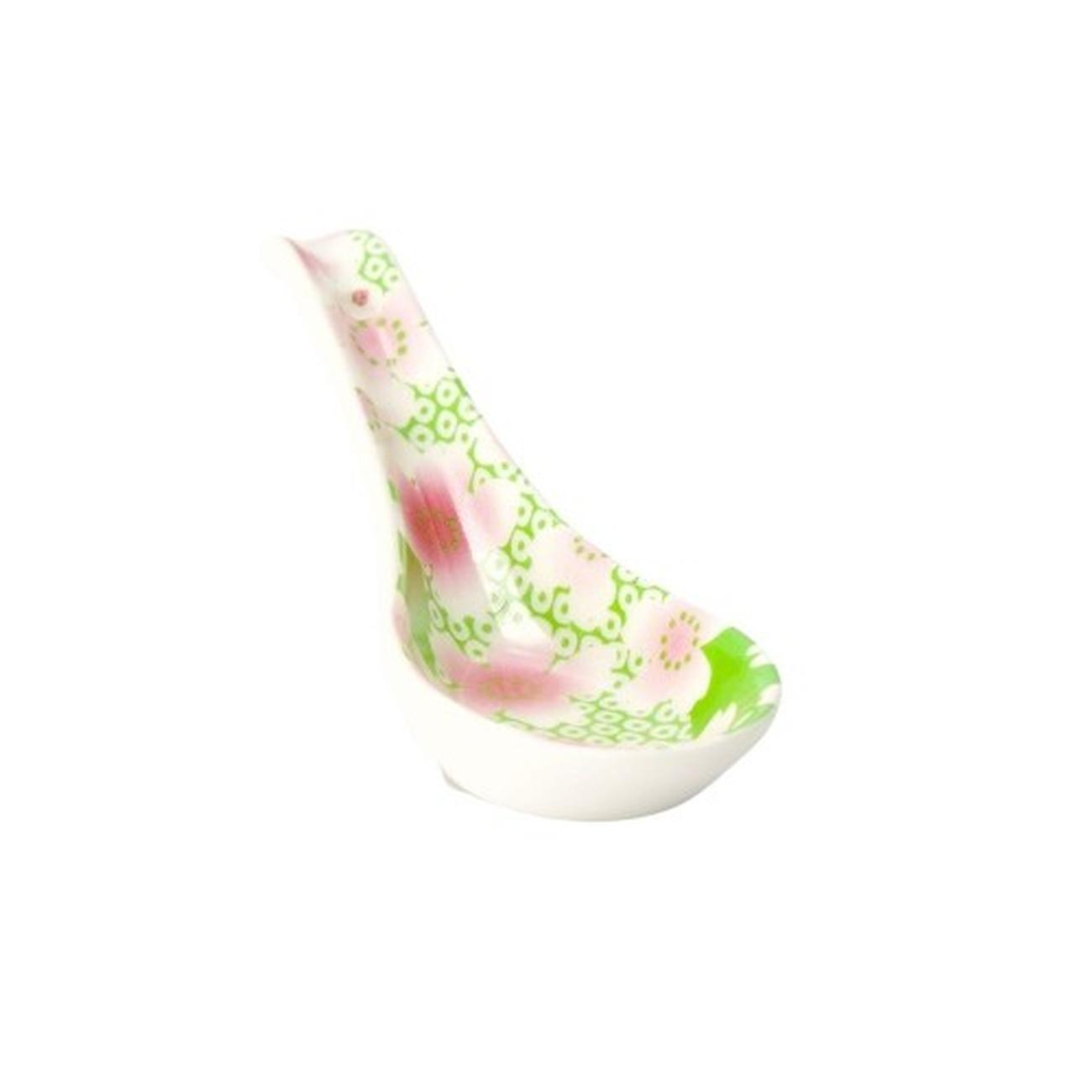 Tokyo Design Studio Kawaii Flower Green Soup Spoon