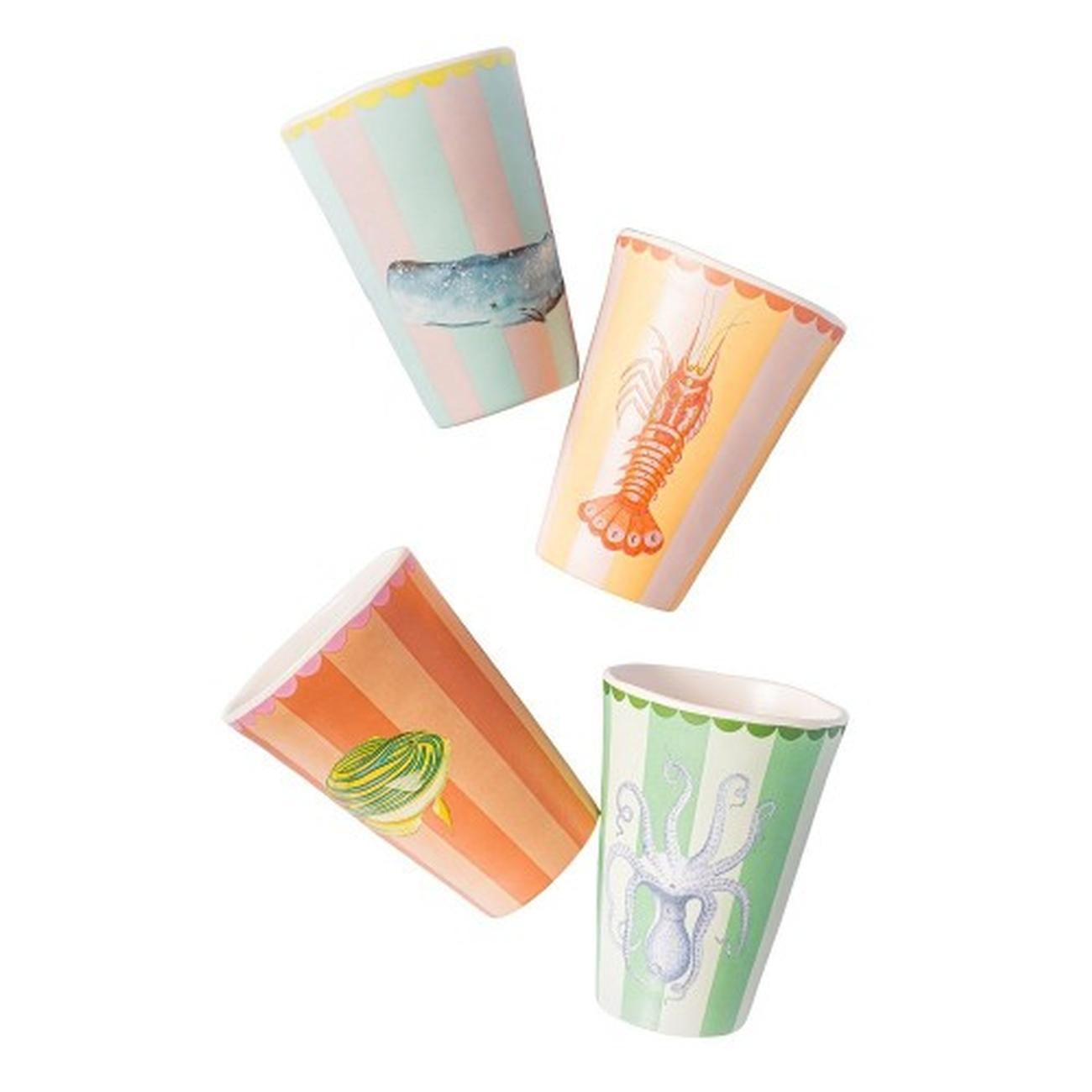 Yvonne Ellen Melamine Tumblers Set of 4