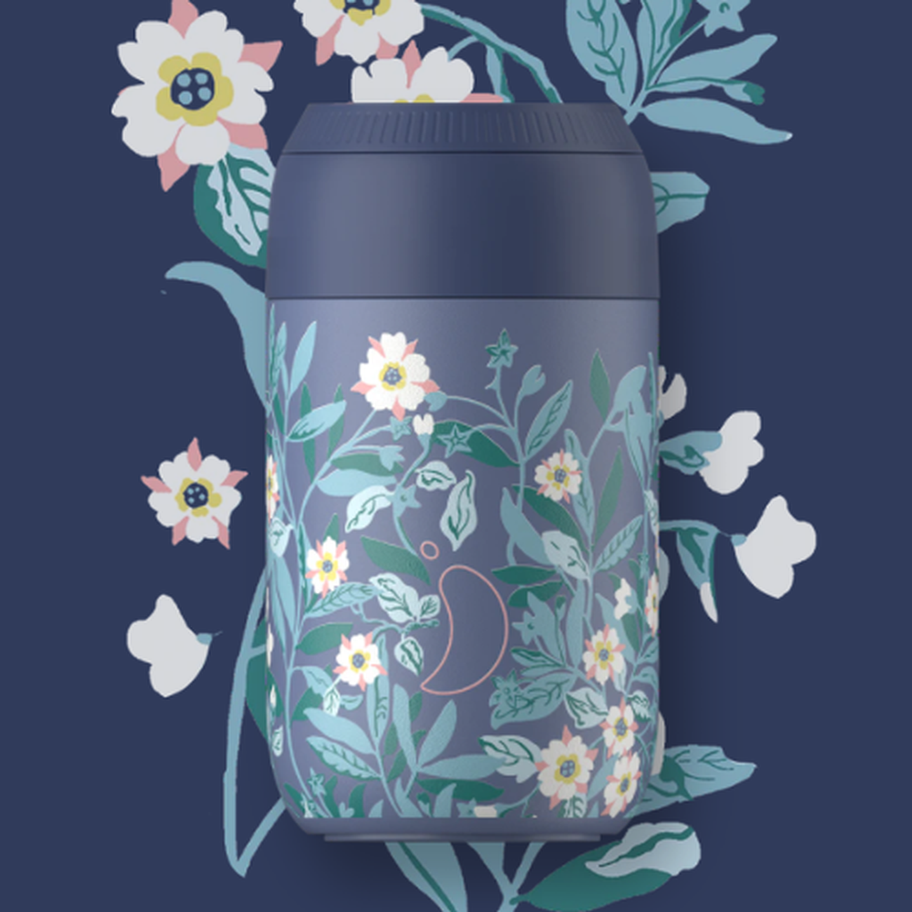 Chilly's X Liberty Series 2 Coffee Cup 340ml Brighton Blossom Whale