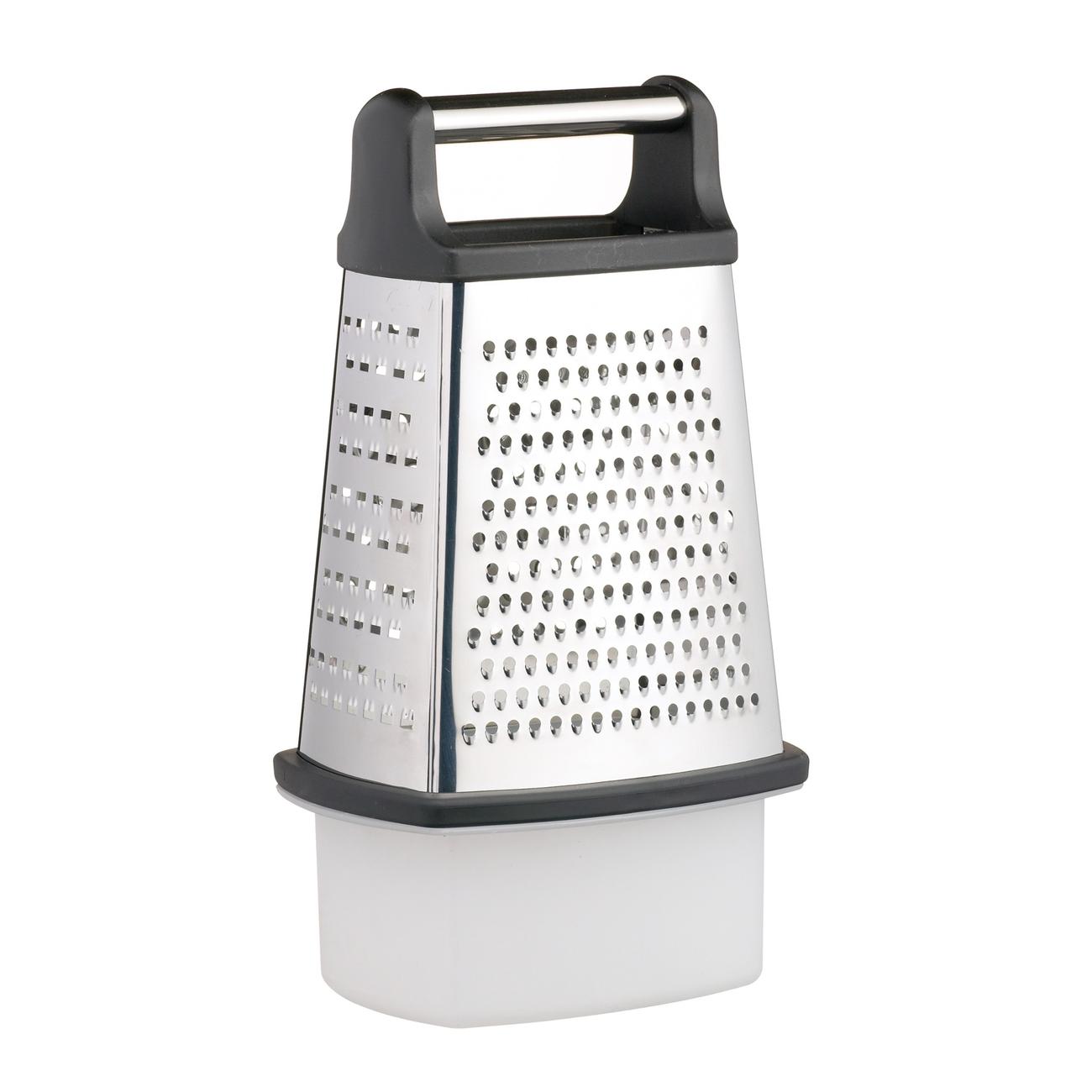MasterClass Stainless Steel 4 Sided Box Grater With Collecting Box