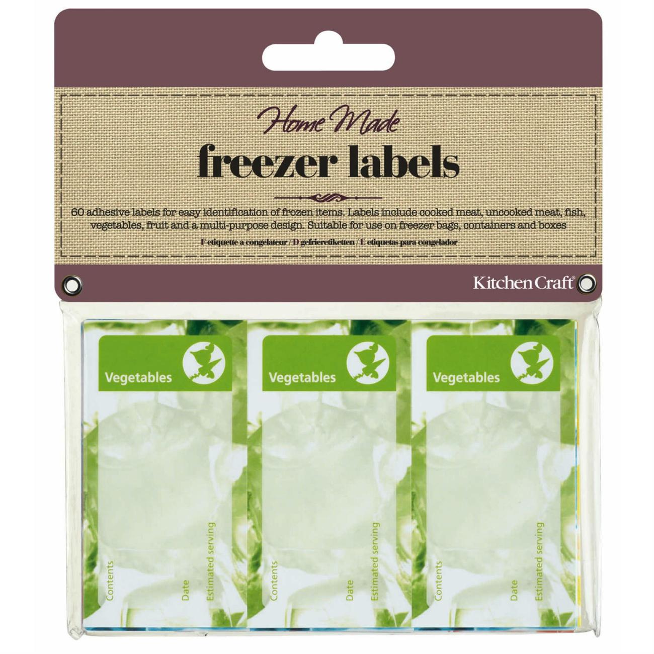 Home Made 60 Assorted Freezer Labels