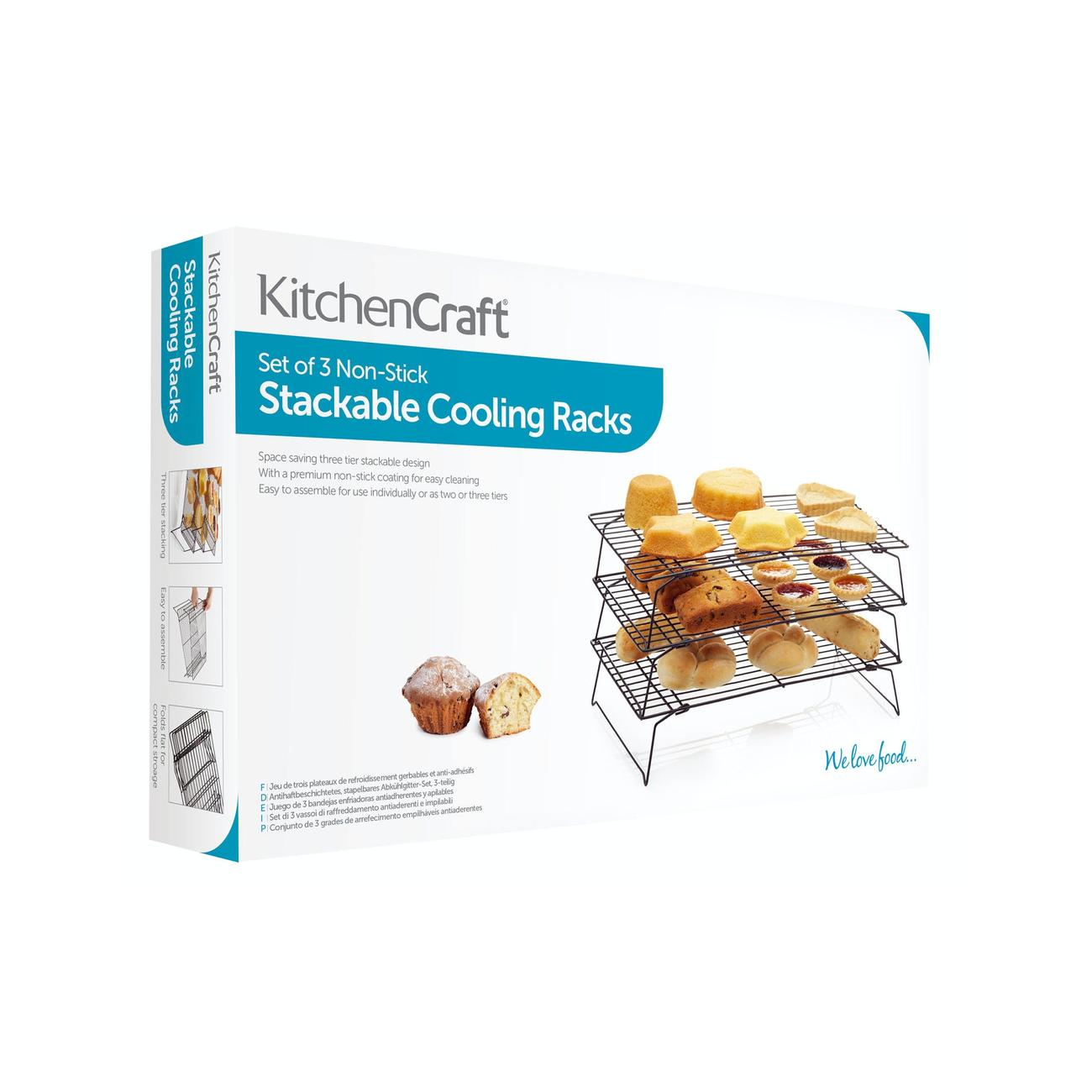 KitchenCraft Non-Stick 3 Tier Cooling Rack