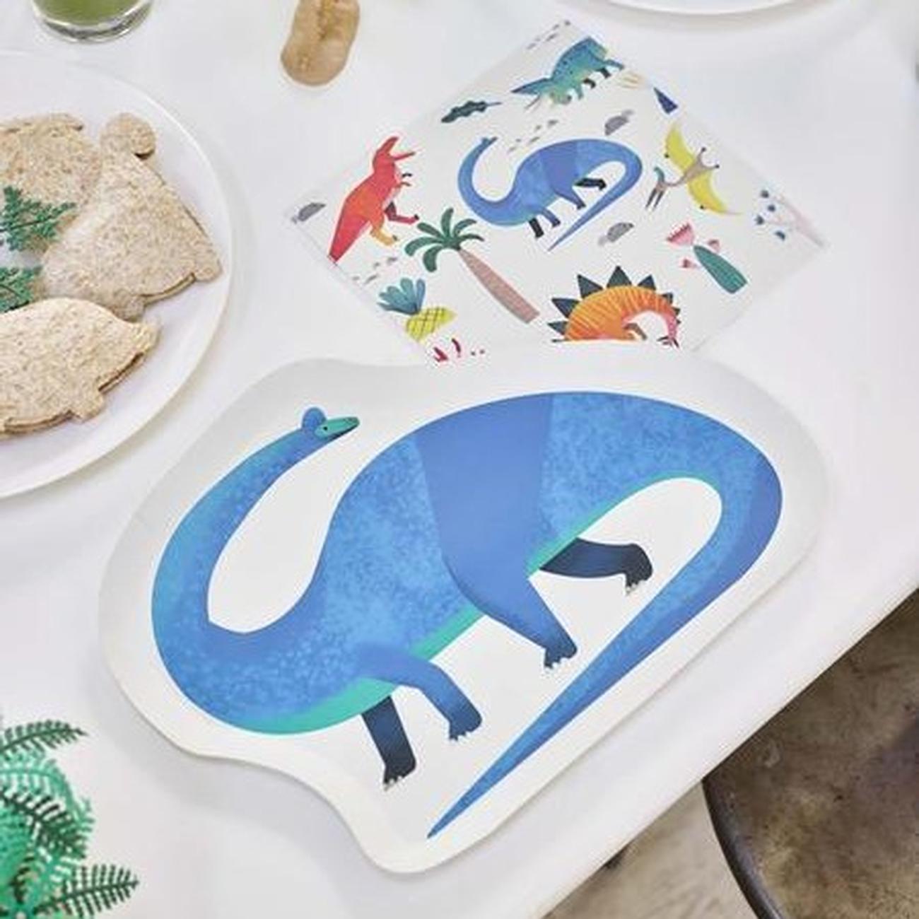 Talking Tables 12 Party Dinosaur Shaped Paper Plates