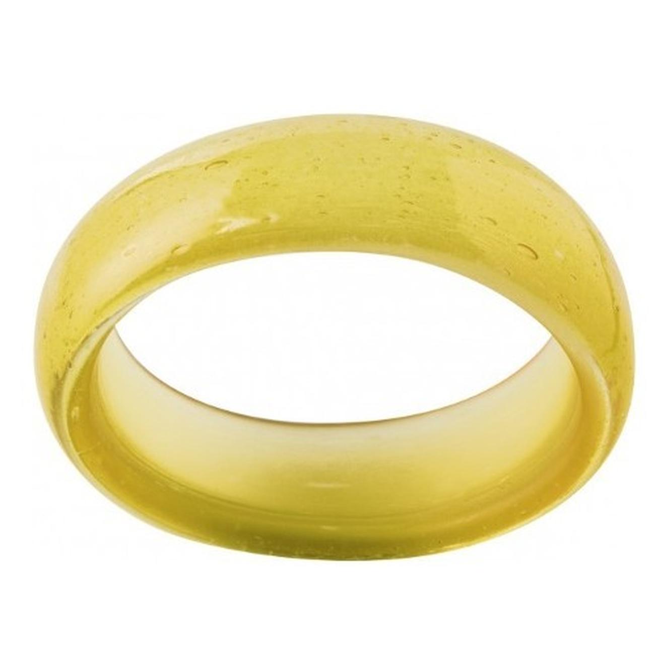 Glass Napkin Ring Amber