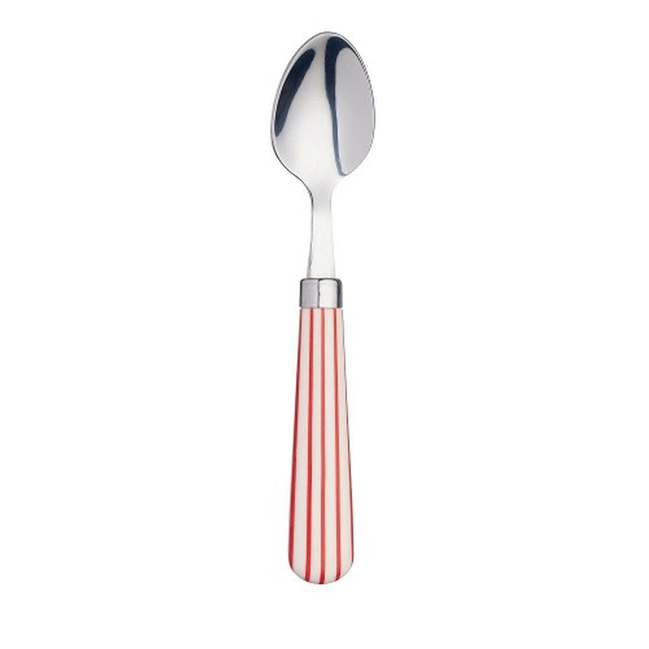 KitchenCraft Teaspoon Red Stripes Pattern
