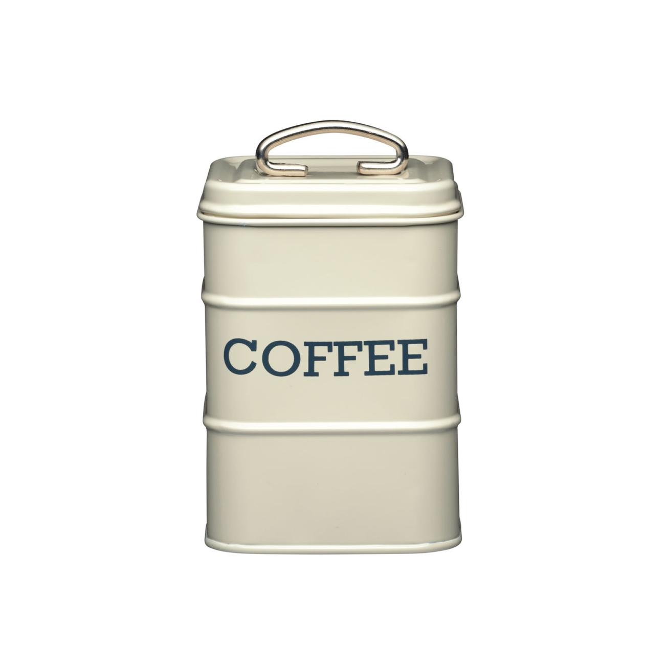 Living Nostalgia Antique Cream Coffee Tin