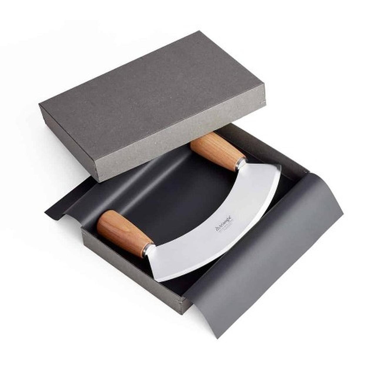 Triangle Mezzaluna Ashwood Single Blade 18cm