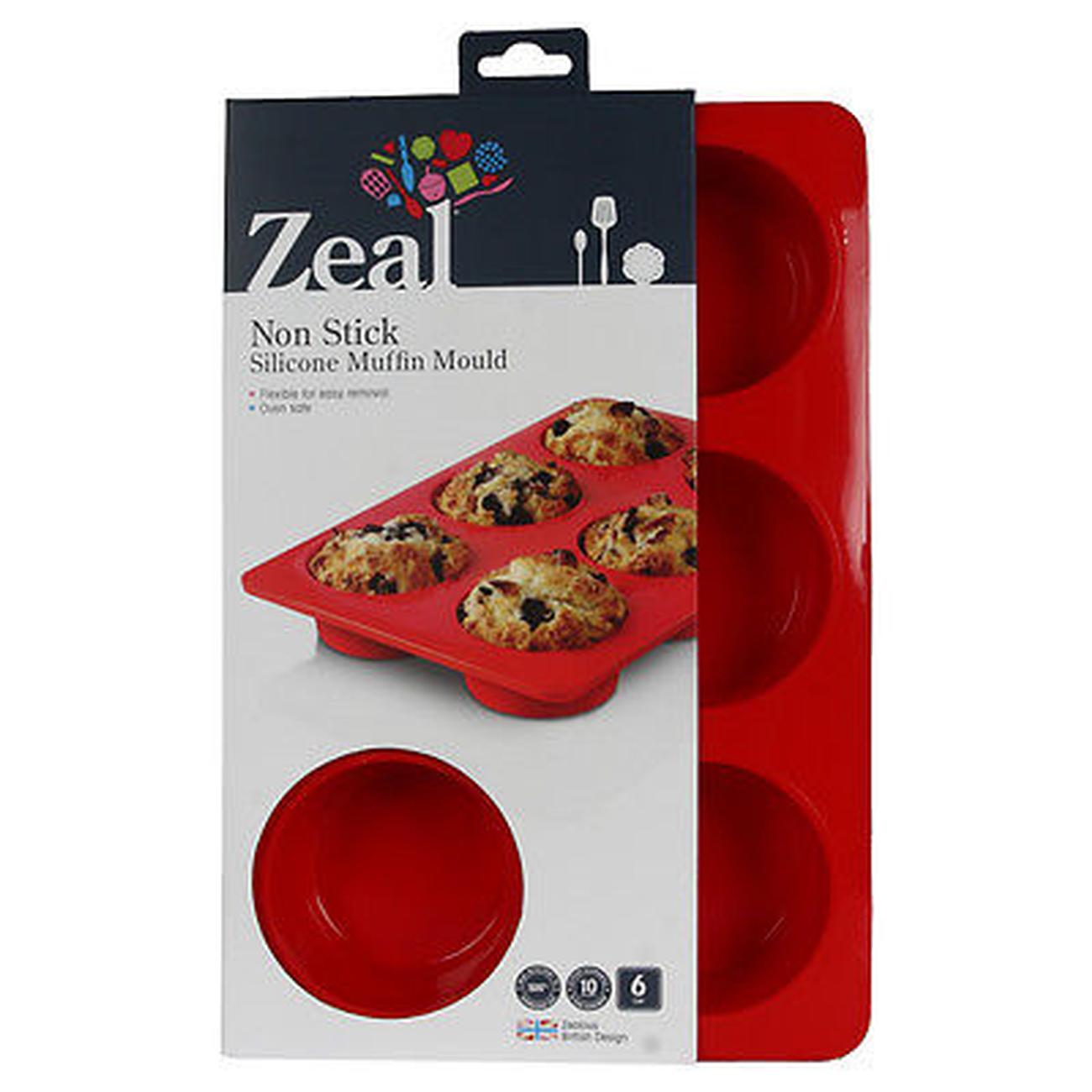 Zeal Non Stick Silicone Muffin Mould