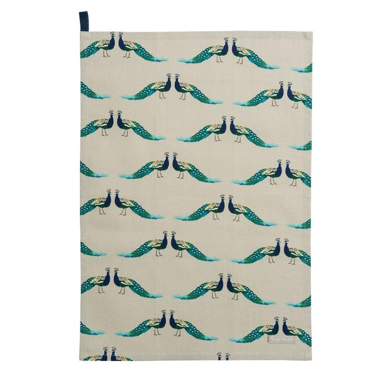Sophie Allport Peacocks Tea Towel