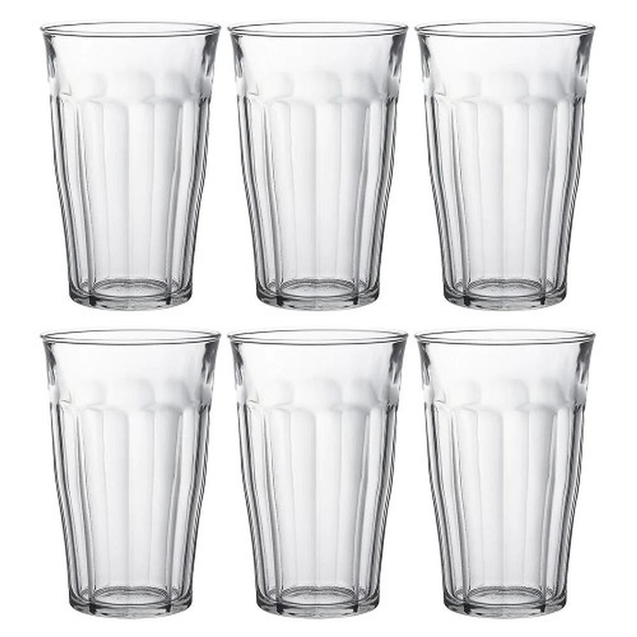 Duralex Picardie Set of 6 Clear Highball Tumblers 500ml