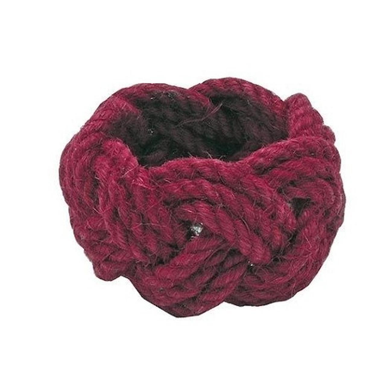 Rope Napkin Rings Mulberry Set of 4