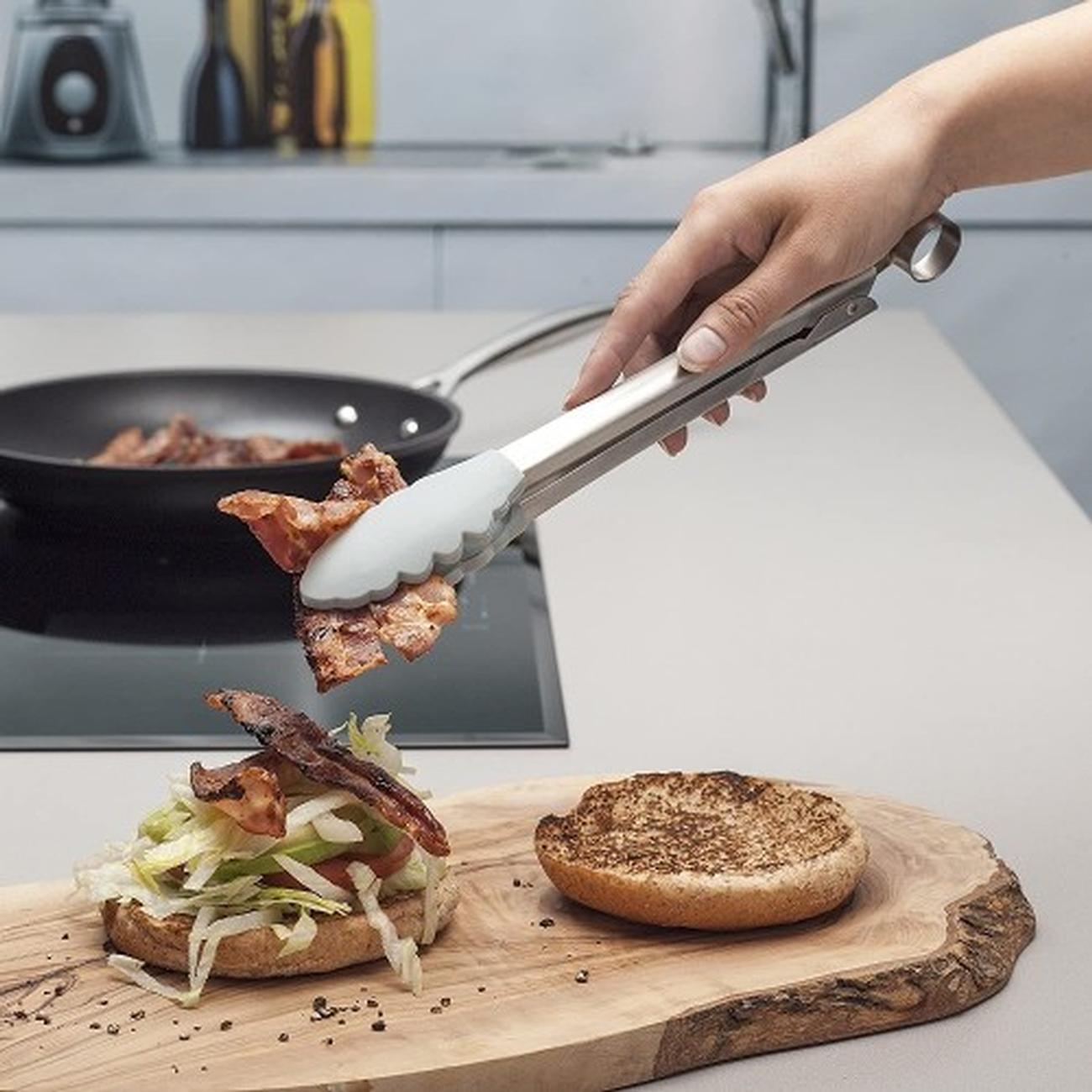 Zeal Silicone Kitchen Tongs Duck Egg Blue