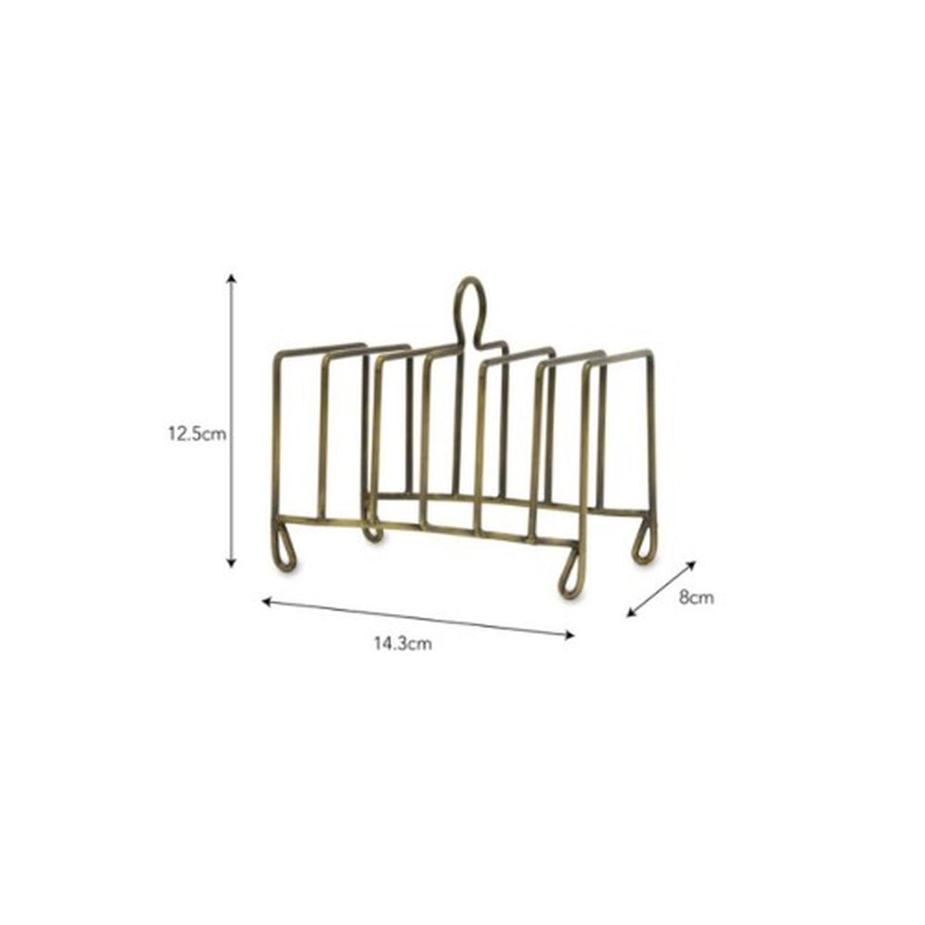 Garden Trading Brompton Toast Rack Antique Brass