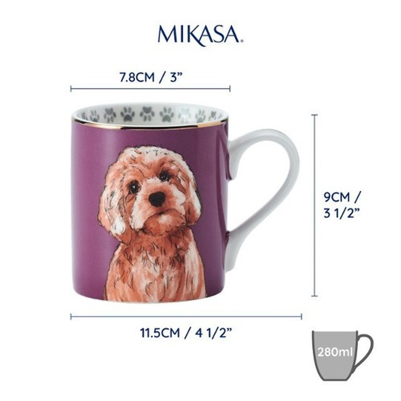 Mikasa Cockapoo Straight-Sided Porcelain Mug 280ml