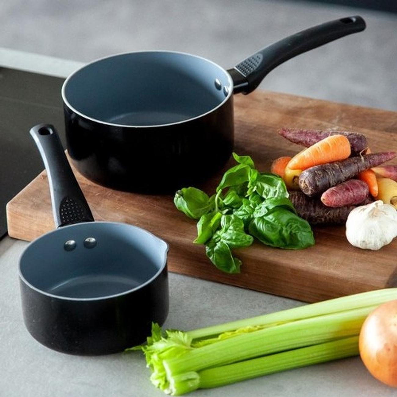 MasterClass Ceramic Non-Stick Induction Saucepan 16cm