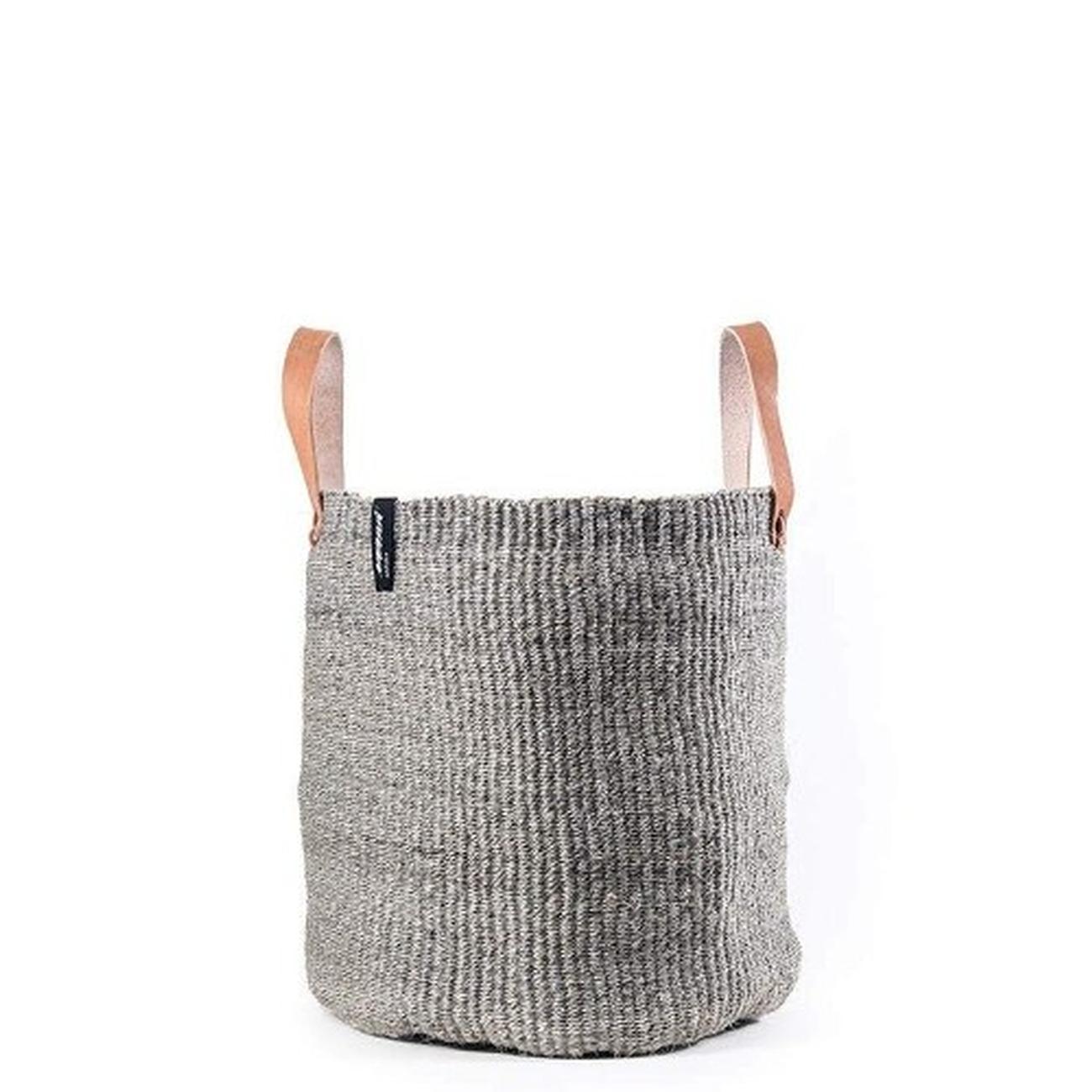Mifuko Kiondo Market Basket Light Grey Medium