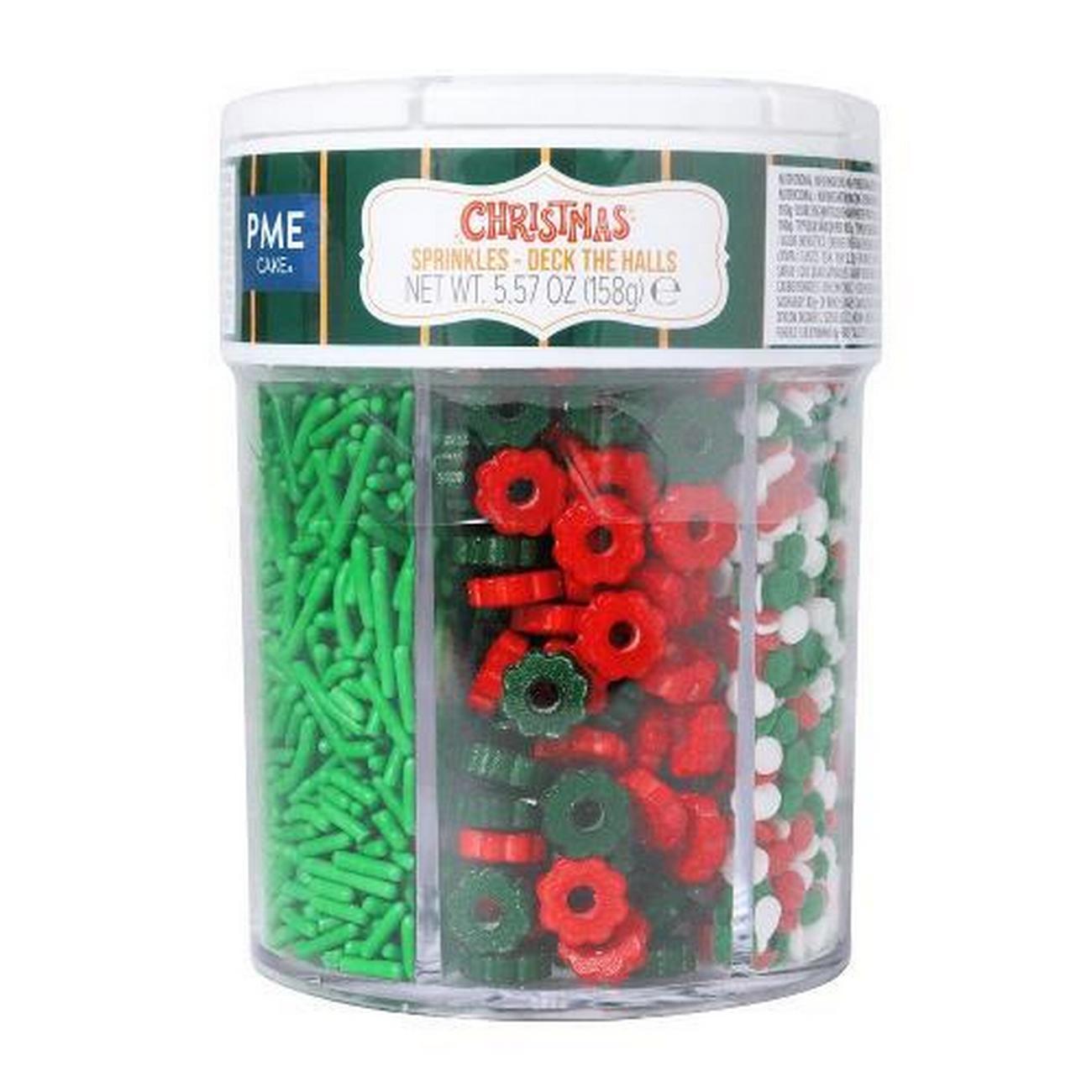 PME 6-in-1 Deck The Halls Christmas Sprinkle Set