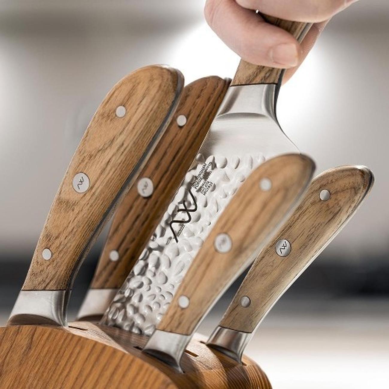 Rockingham Forge Ashwood 6 Piece Knife Block Set