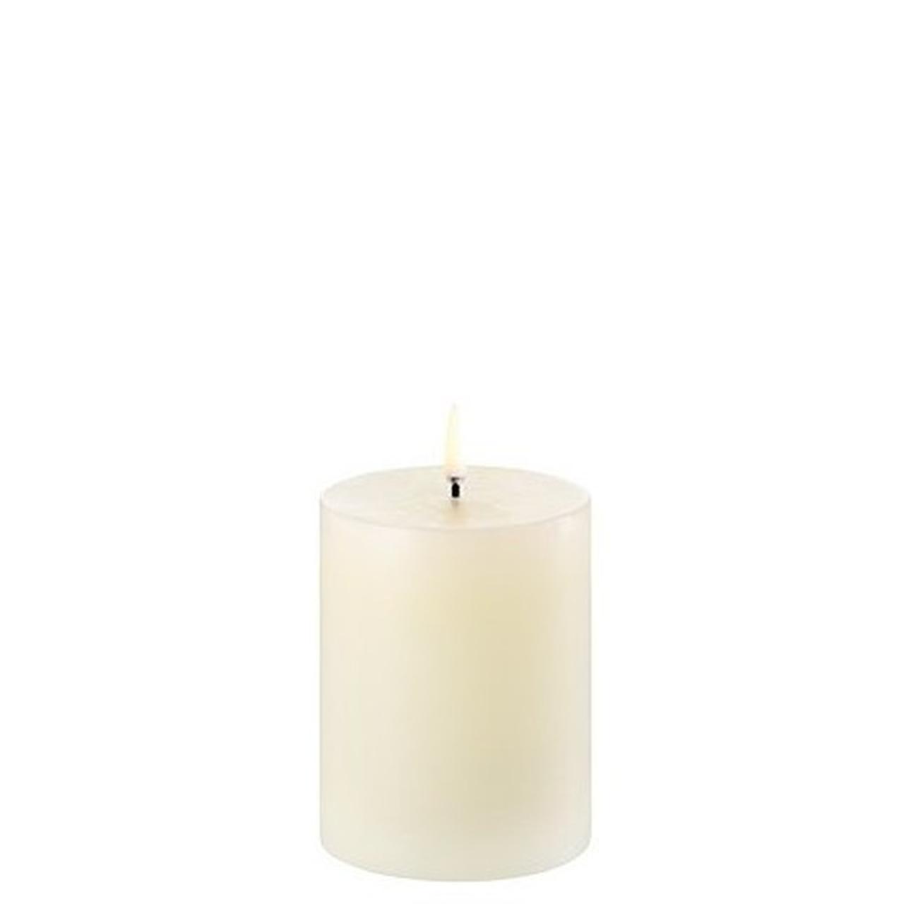 Uyuni Lighting Led Pillar Candle Ivory Smooth 7.8x10cm