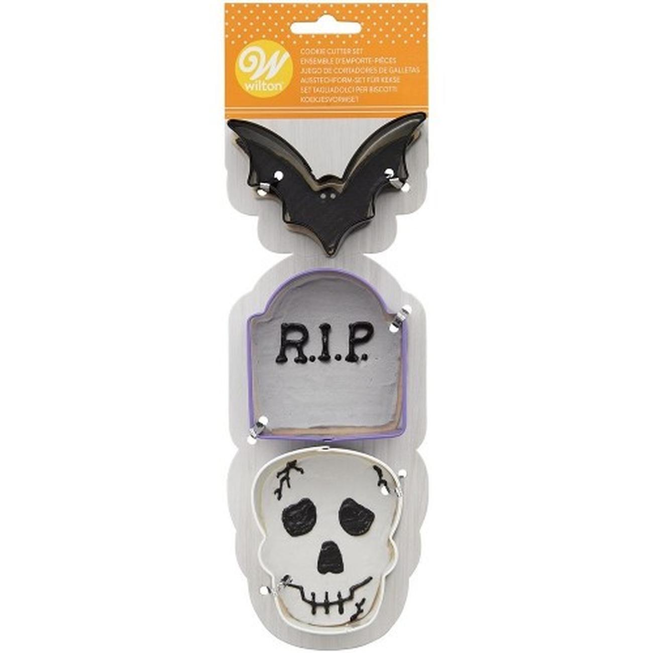 Wilton Bat Tombstone & Skull Cookie Cutters