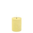 Uyuni Lighting Led Pillar Candle Wheat Yellow Rustic 7.8x10.1cm