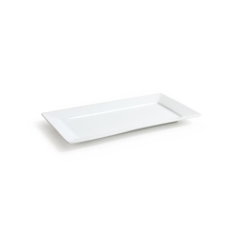 White Rectangular Plate 25x13cm