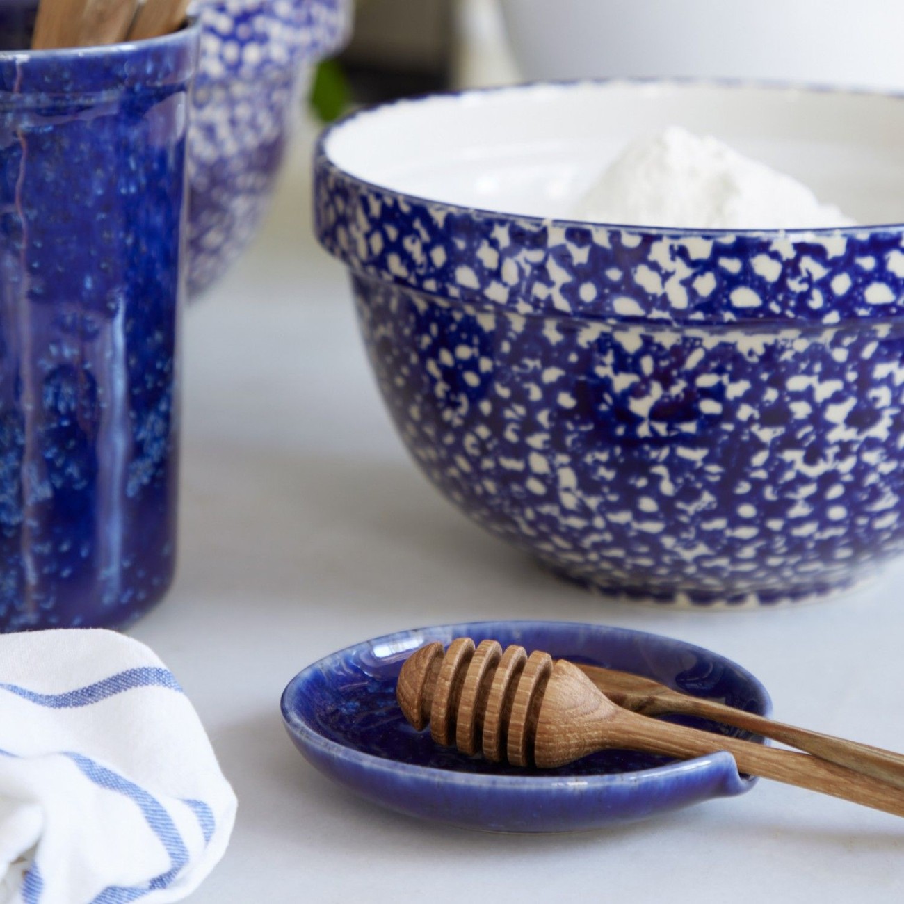 Casafina Abbey Blue Spoon Rest 12cm