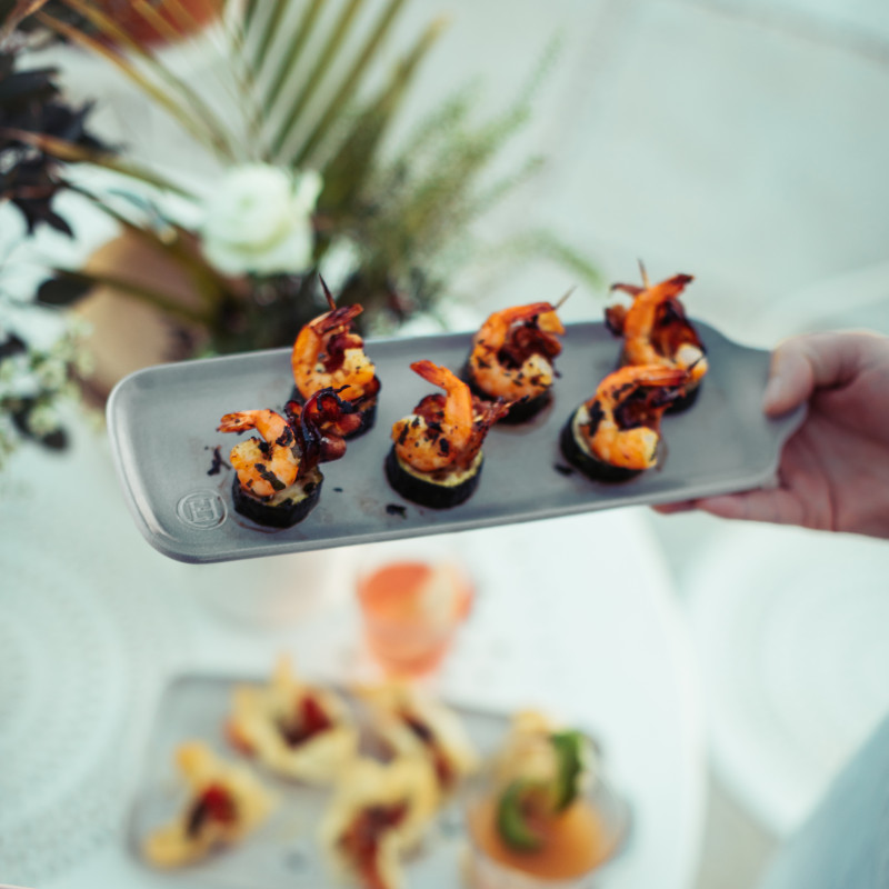 Emile Henry Appetizer Platter Medium, Mediterranean Blue