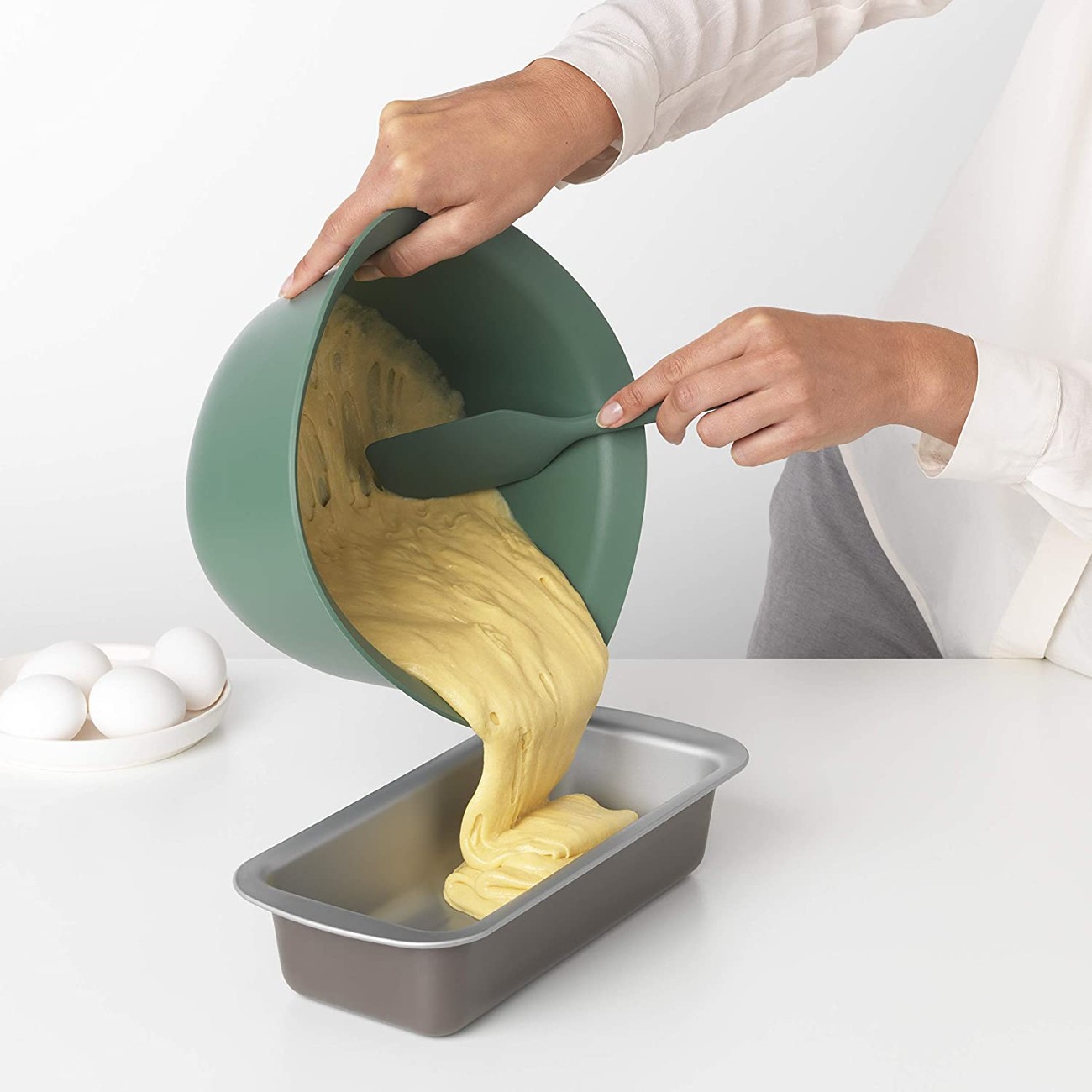 Brabantia TASTY+ Baking Spatula Plus Scraper Fir Green