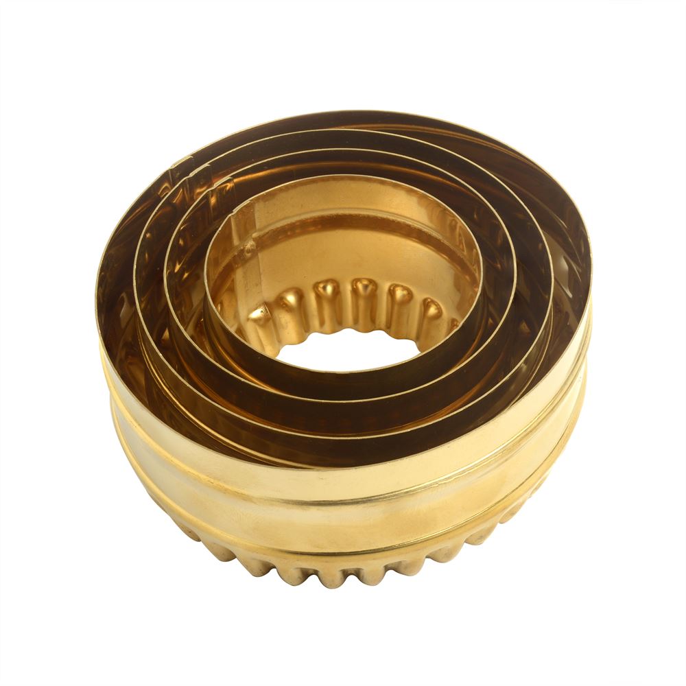 Eddingtons Brass Round Fluted Cutter 4pc