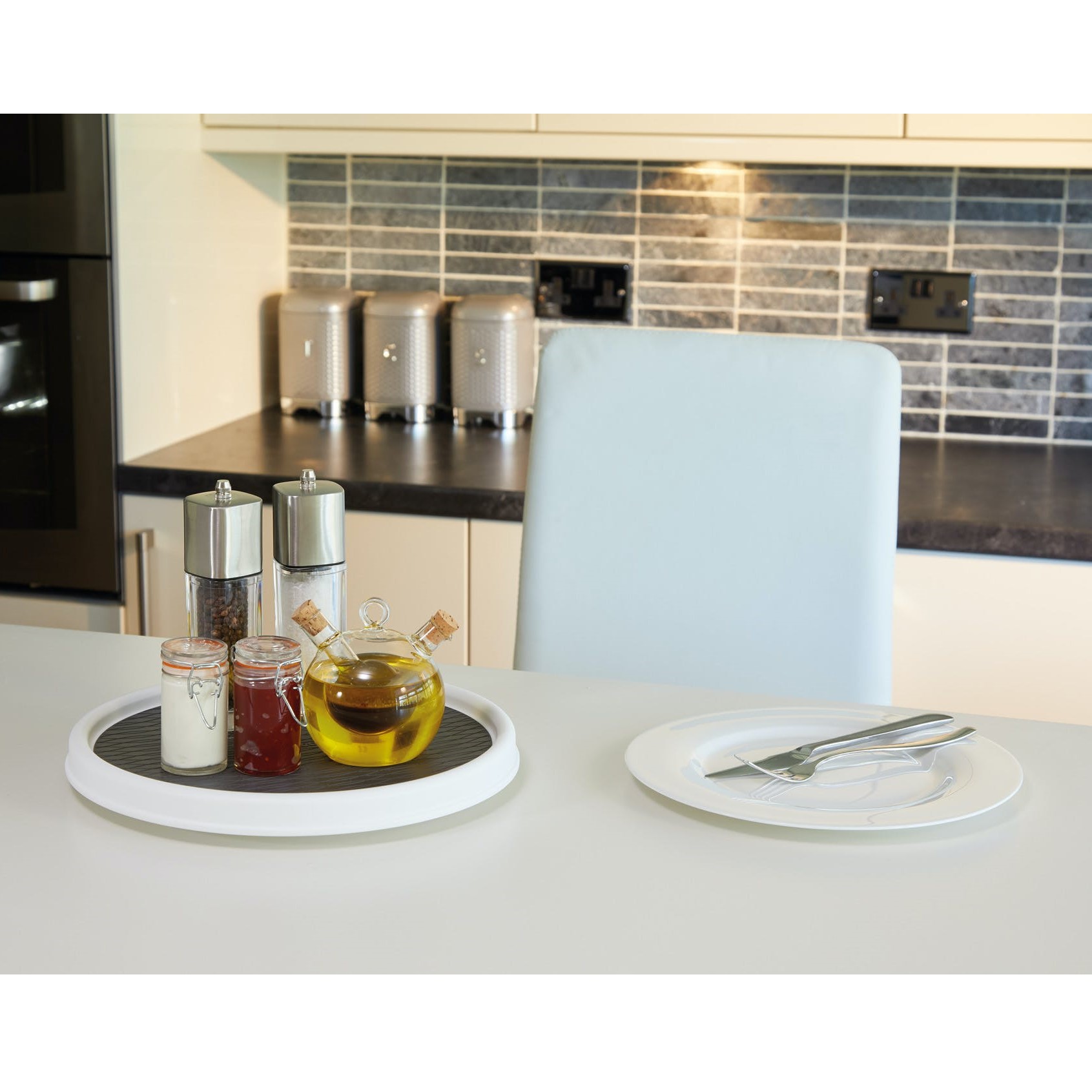 Copco White Lazy Susan Food Storage Solution Small 23cm