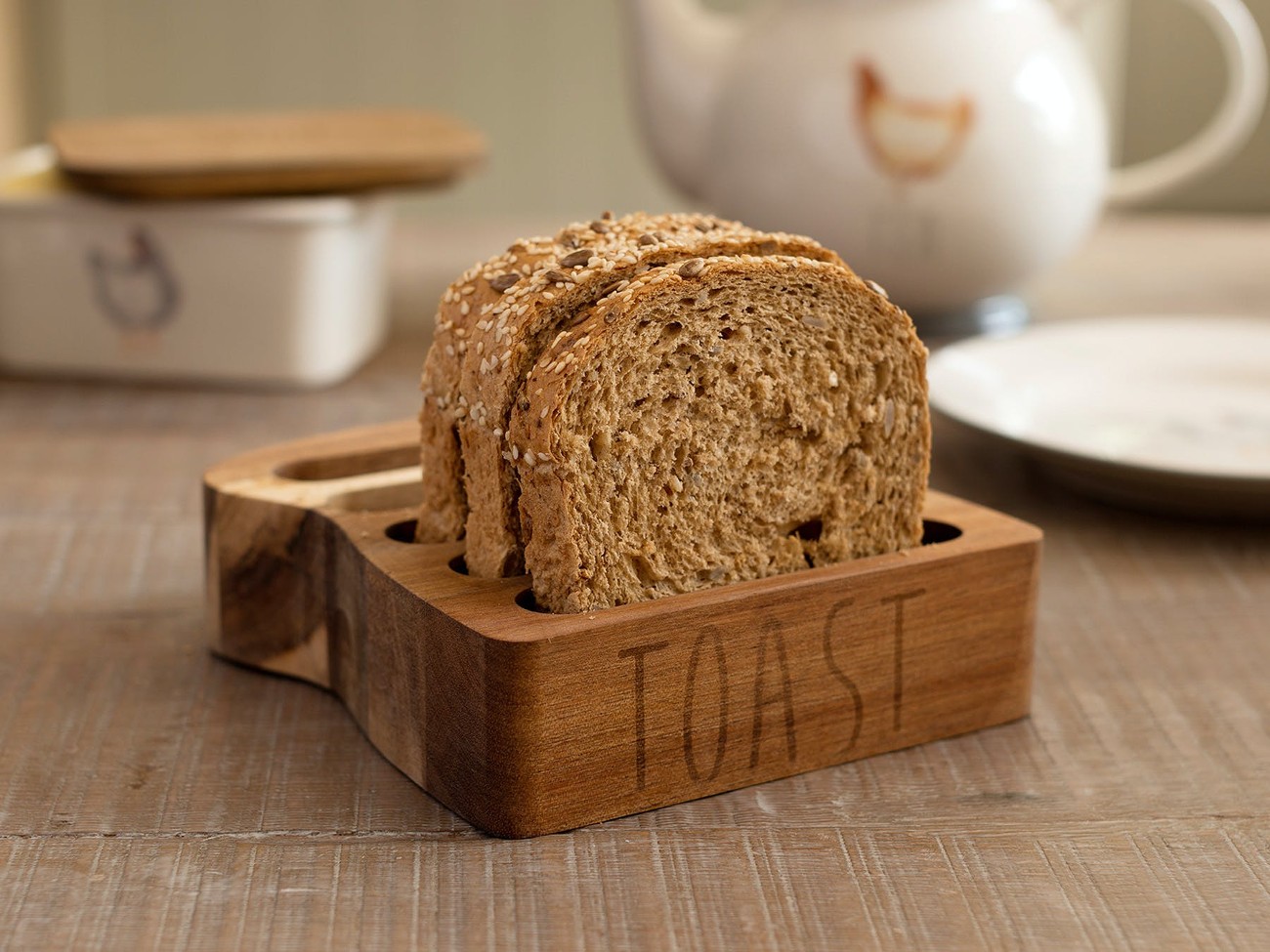 Creative Tops Acacia Wooden Toast Rack