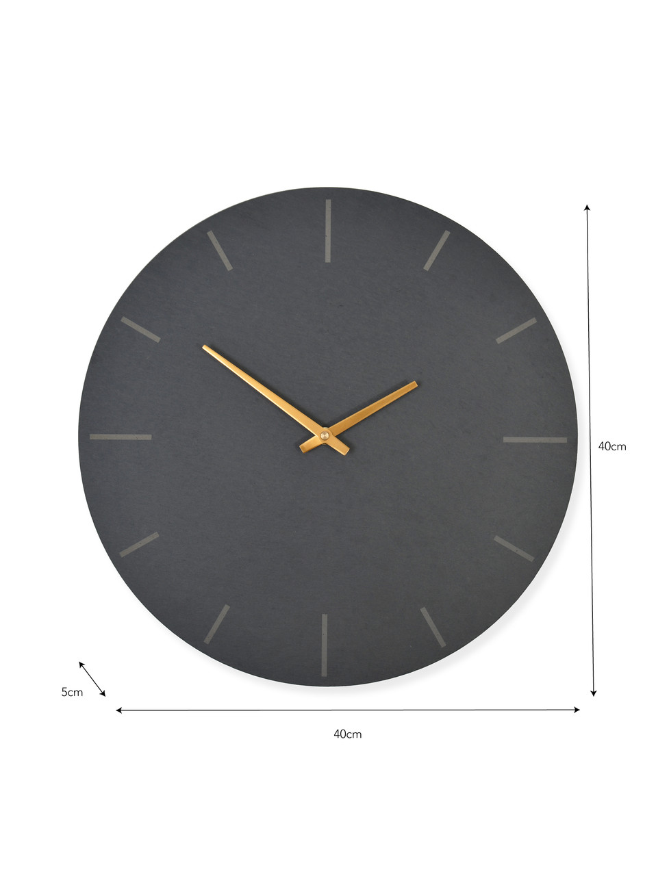 Garden Trading Coleridge Clock Slate 25cm