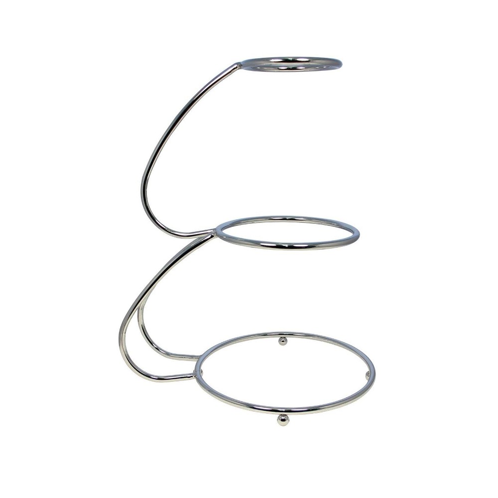 PME E-Shaped Chrome 3-Tiered Cake Stand