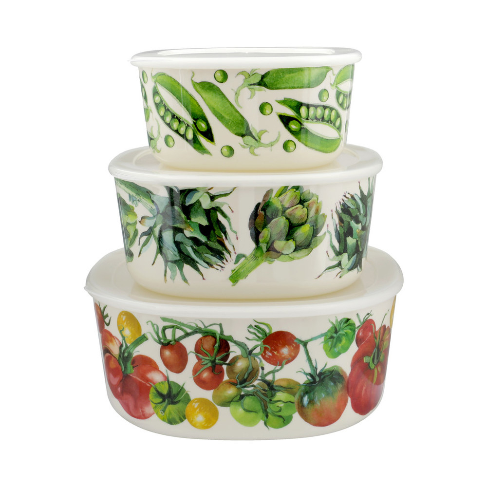 Emma Bridgewater Vegetable Garden Set of 3 Melamine Storage Tubs