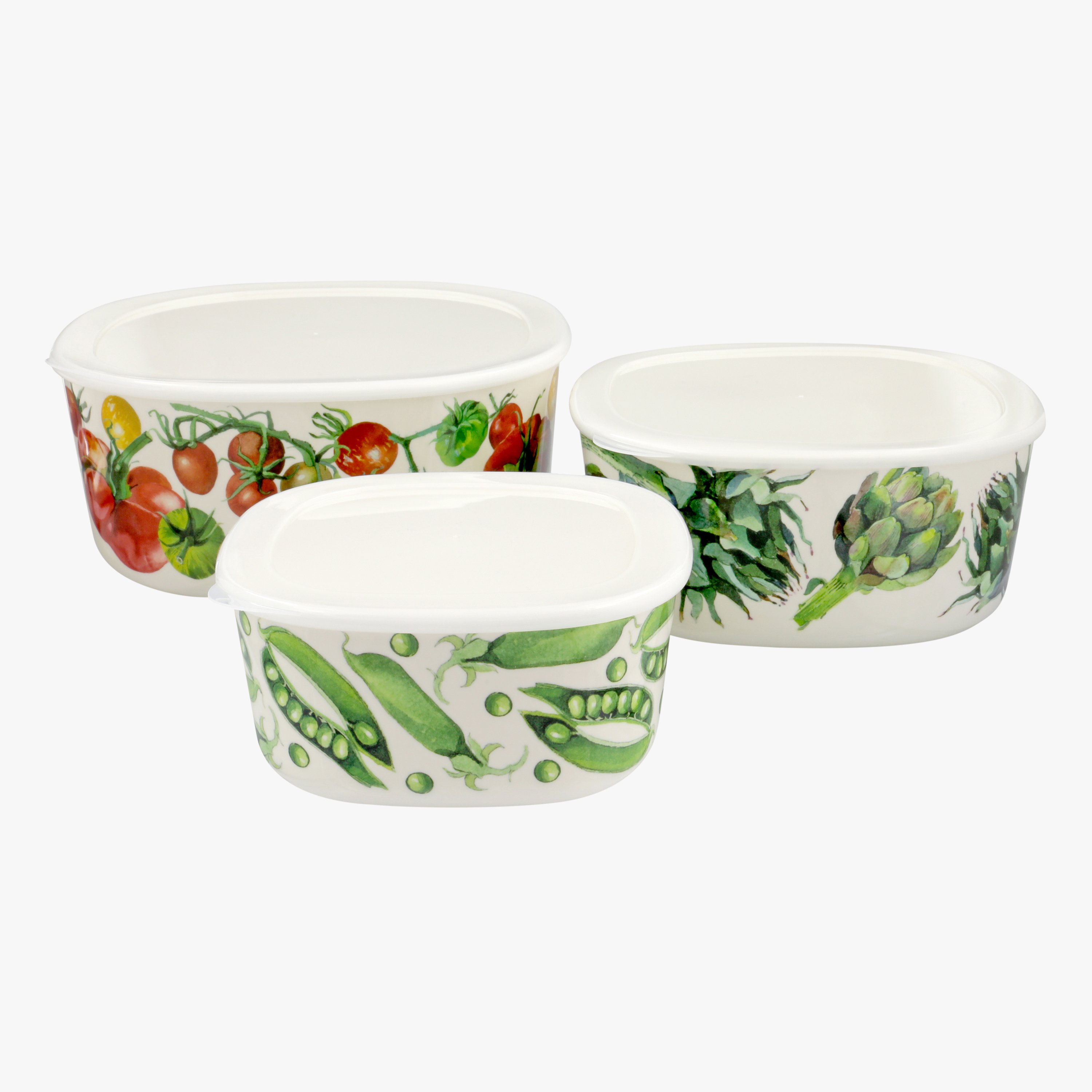 Emma Bridgewater Vegetable Garden Set of 3 Melamine Storage Tubs