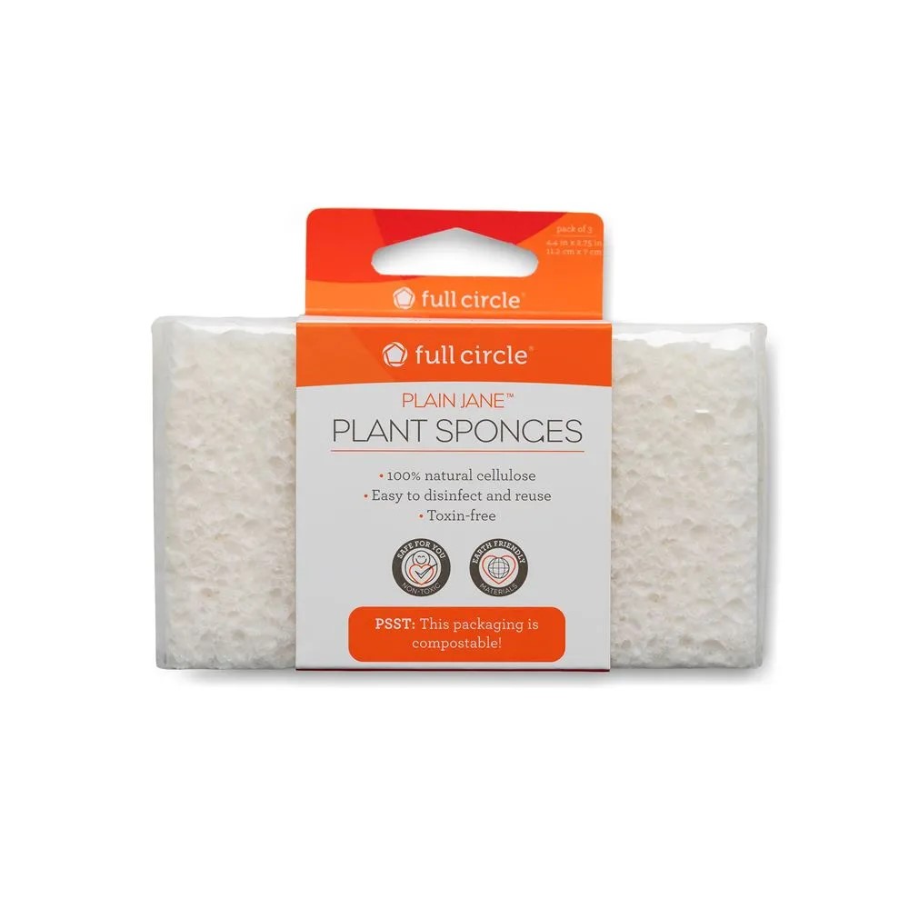 Full Circle Plain Jane Plastic Free 3pc Sponge